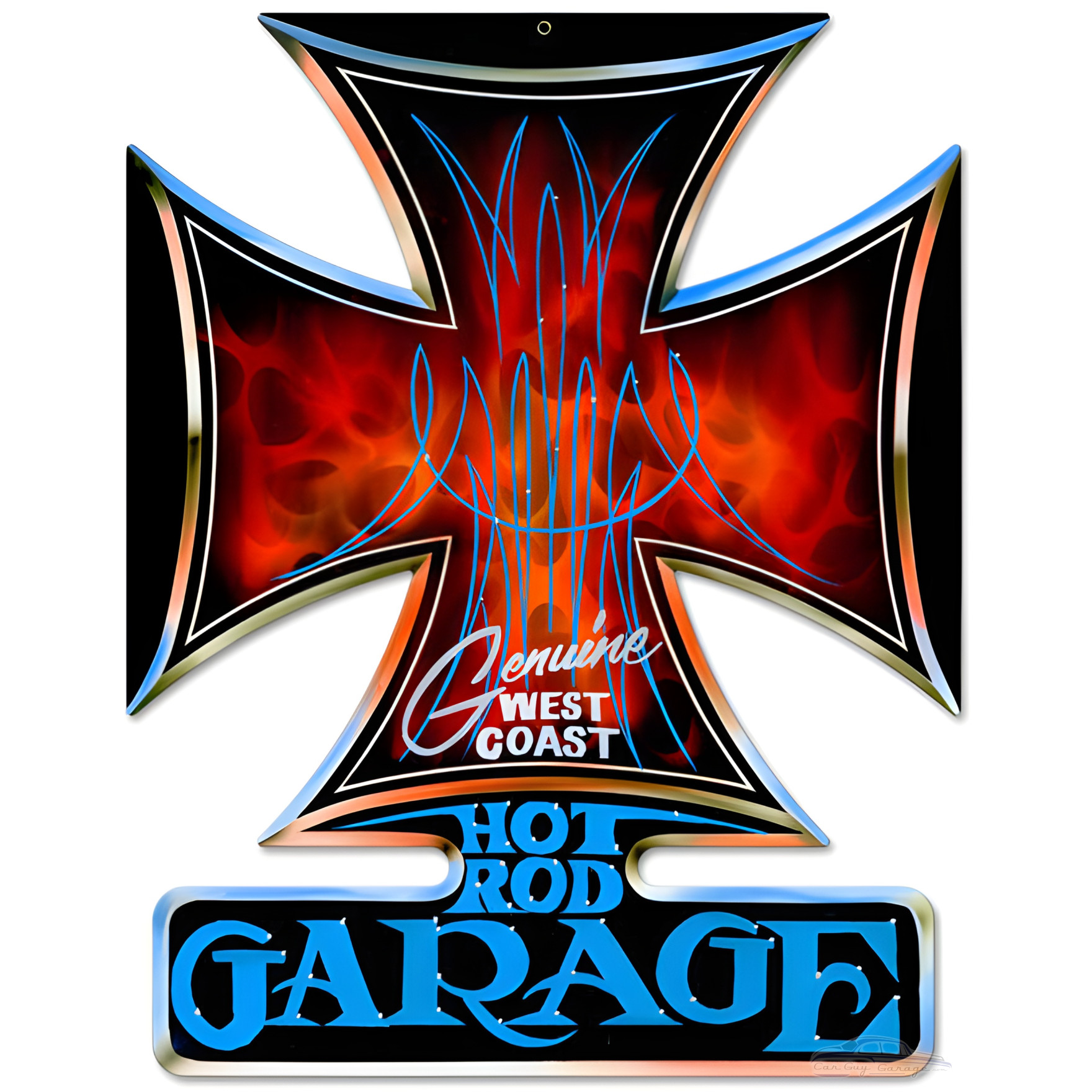 Hot Rod Garage Metal Sign - 14"x18" - Durable USA Made Decor