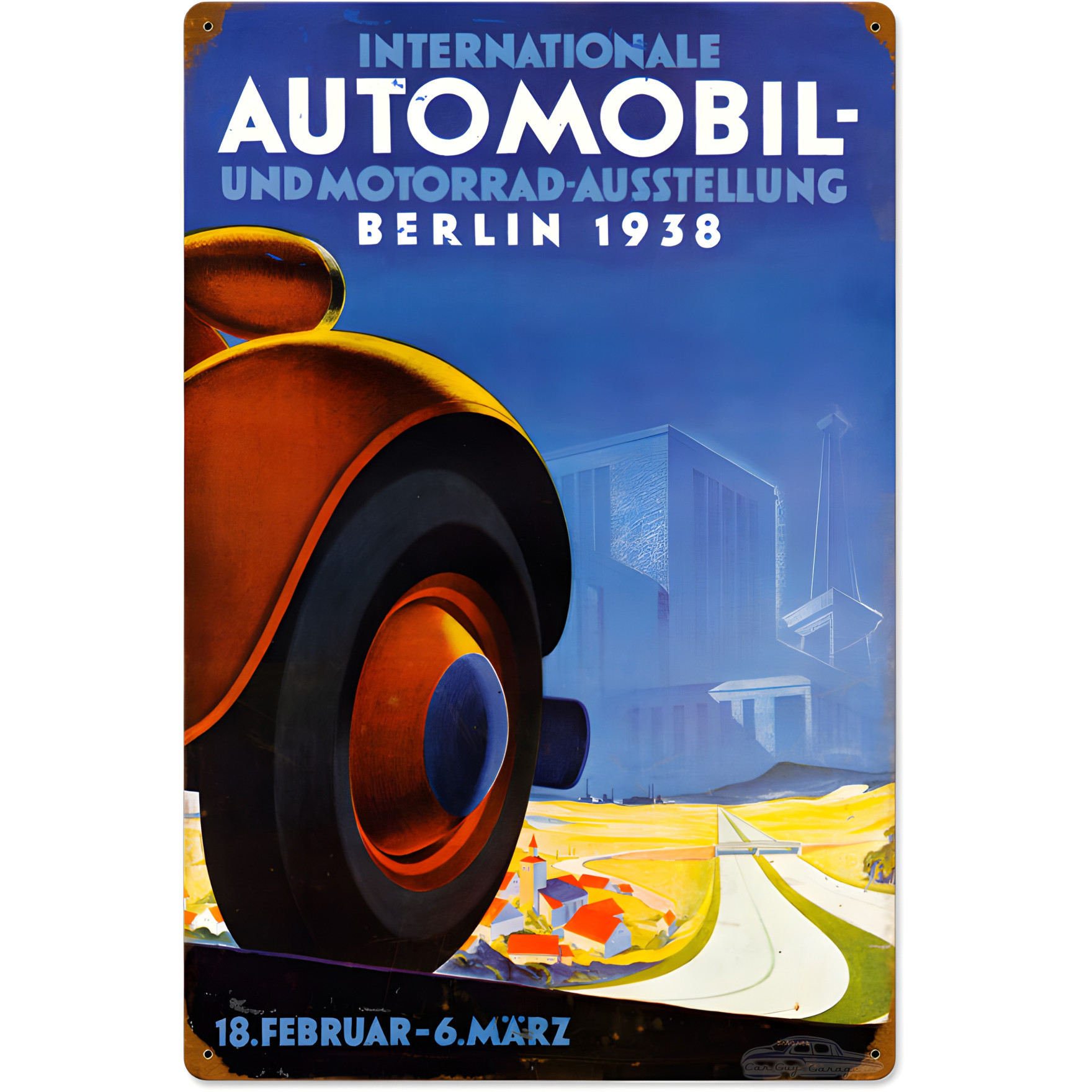 Vintage Auto Metal Sign - 16"x24" Heavy Gauge Steel, USA Made