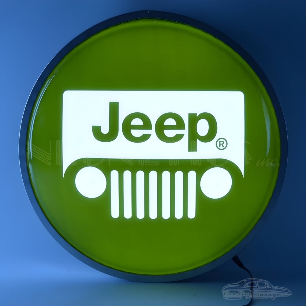 Jeep LED Sign - 15" Diameter, Indoor Use, Energy Efficient