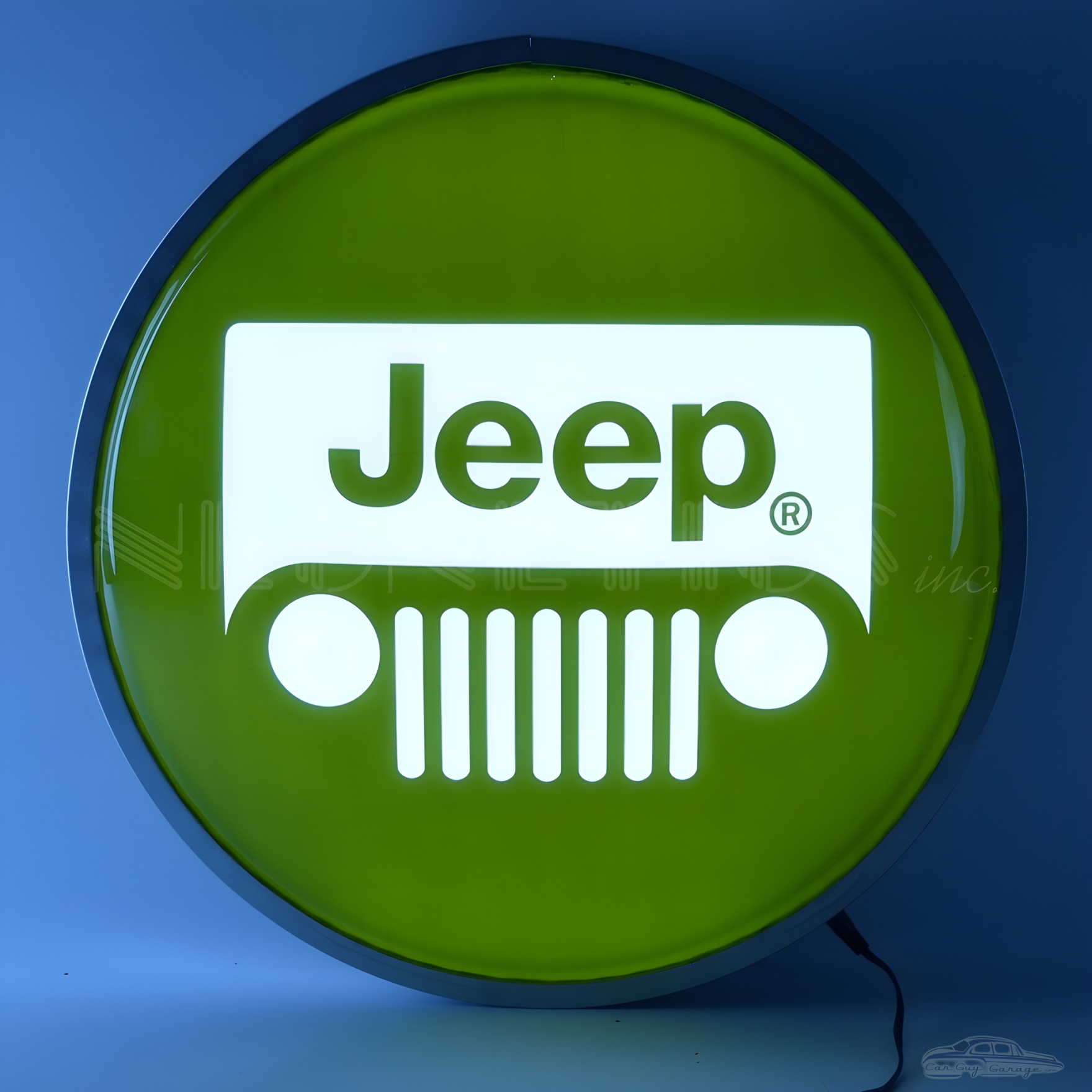 Jeep LED Sign - 15" Diameter, Indoor Use, Energy Efficient