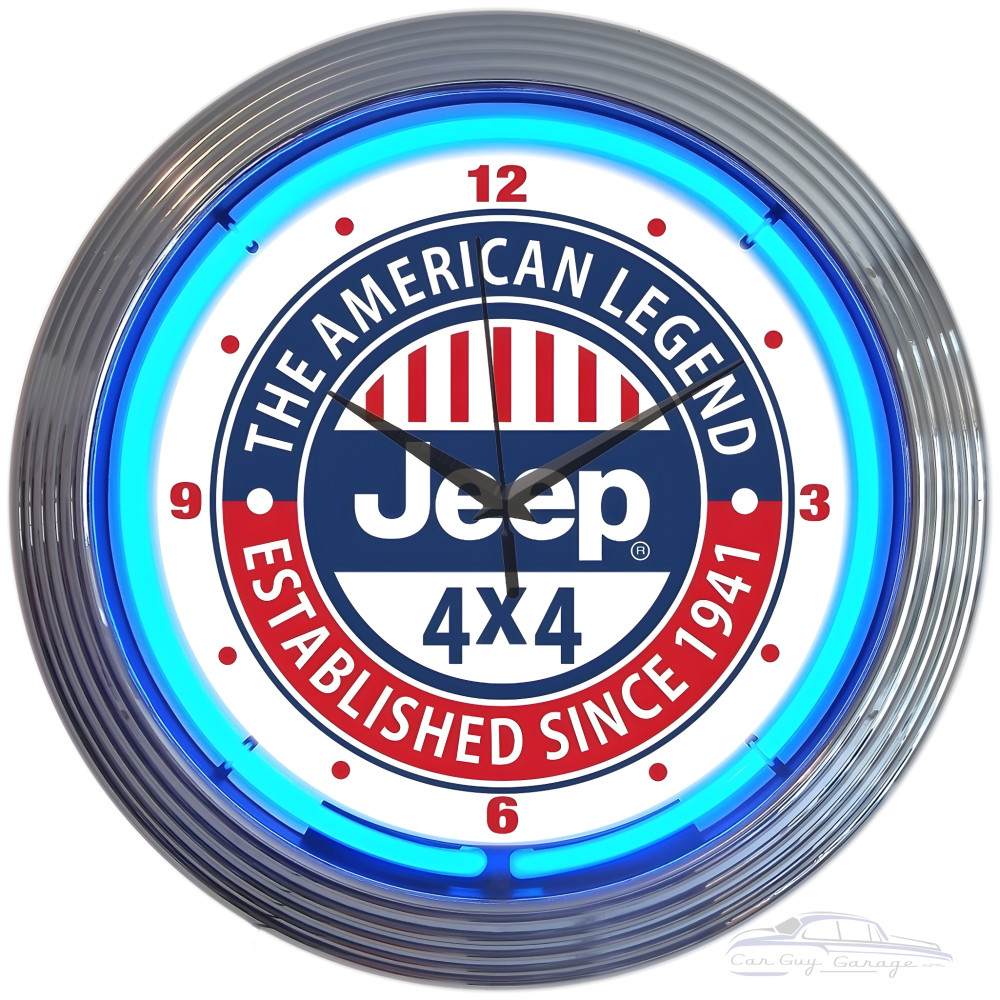 Jeep LED Sign - 15" Diameter, Indoor Use, Energy Efficient