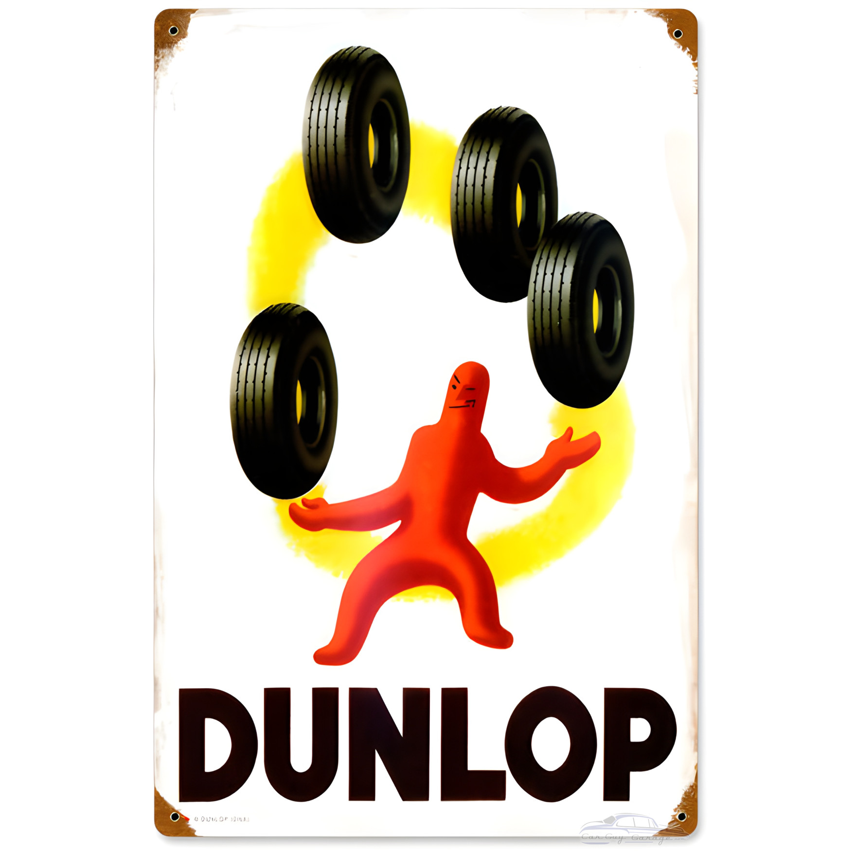 Juggling Metal Sign - 12"x18" Vintage Decor, Made in USA