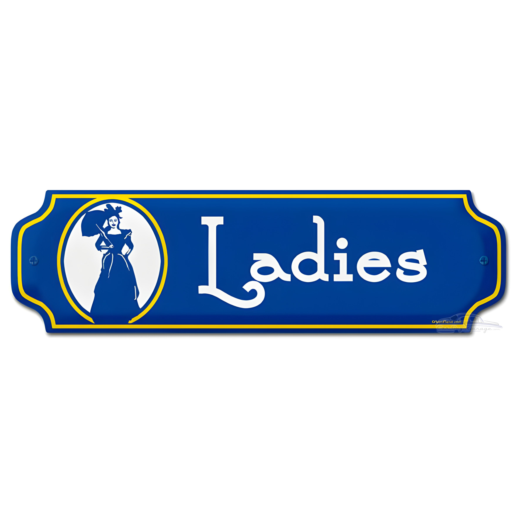 Vintage Ladies Metal Sign - 5" x 20" - Retro Wall Decor