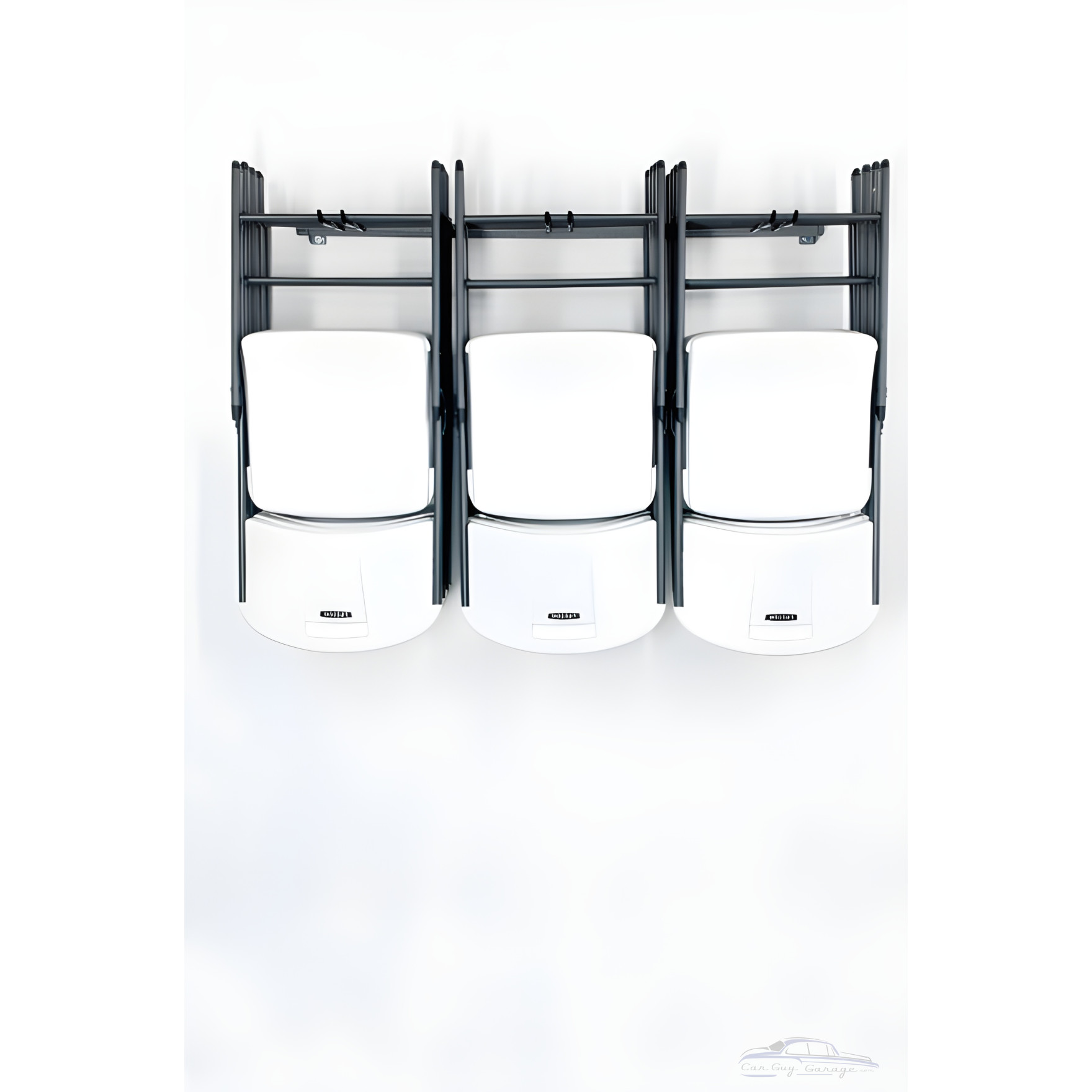 Folding Chair Storage Rack - Holds 15 Chairs, Wall Mounted