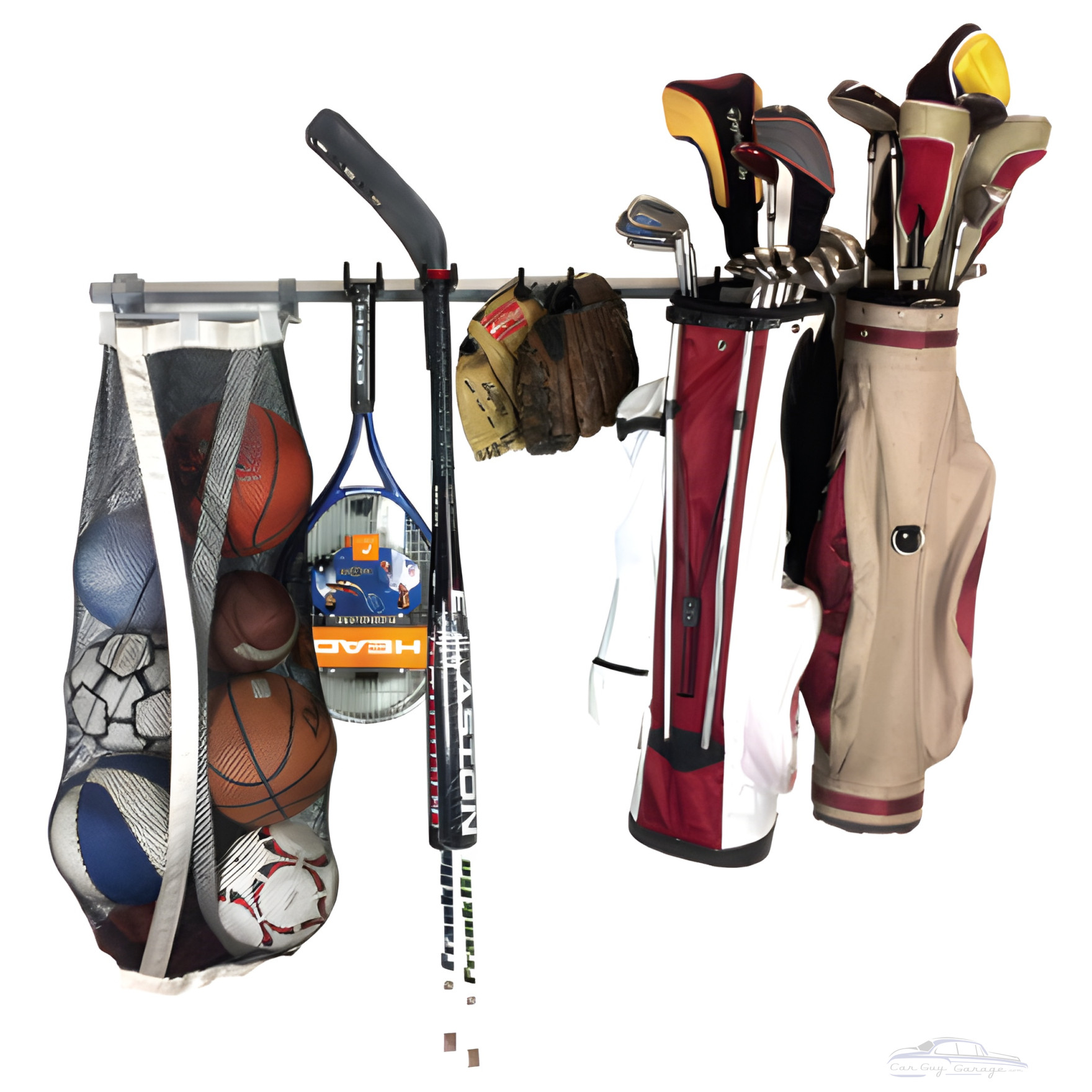 Large Sports Storage Rack - Holds 8-10 Balls, Easy Assembly