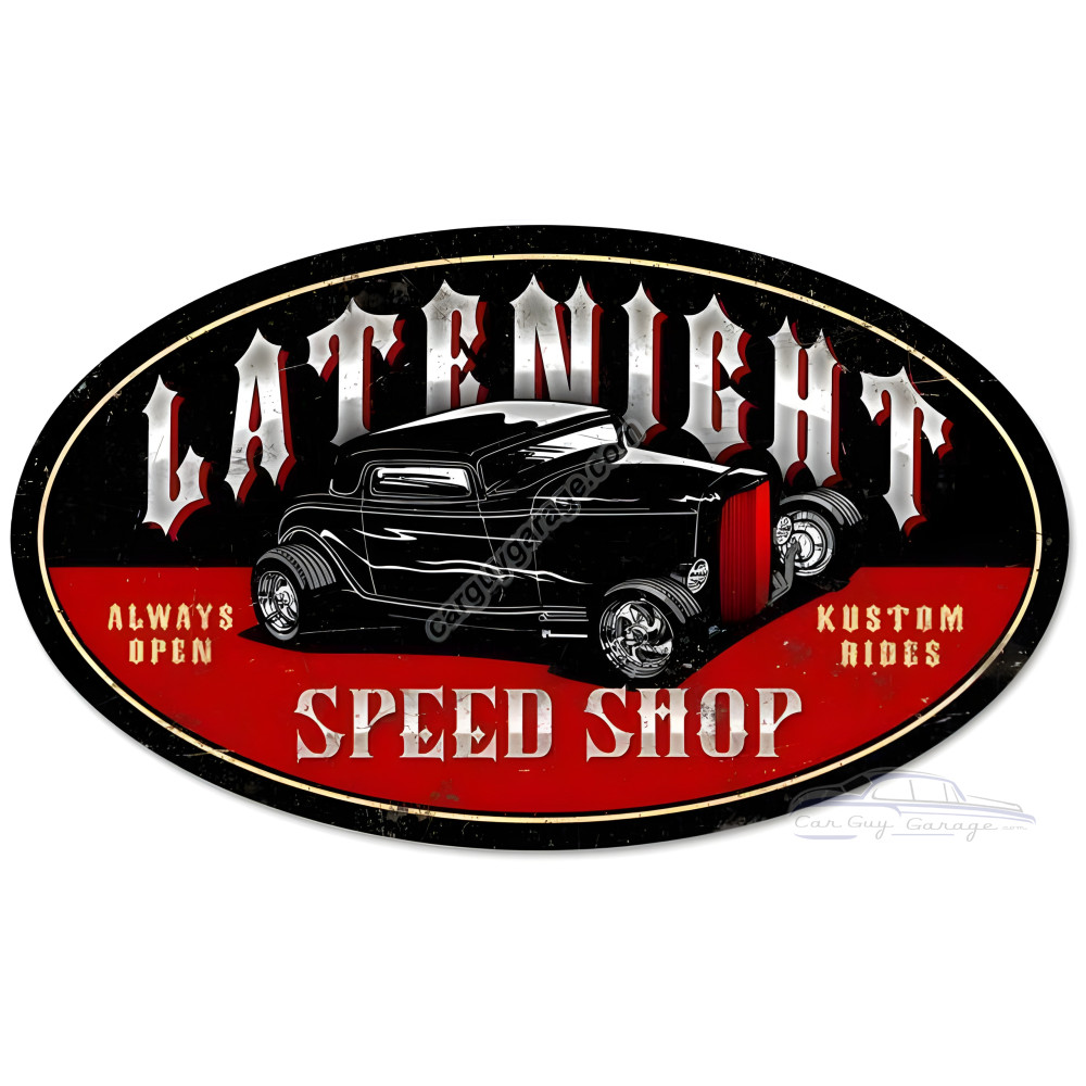 Fat Boys Speed Shop 48" Neon Sign - Durable Steel, Easy Hang