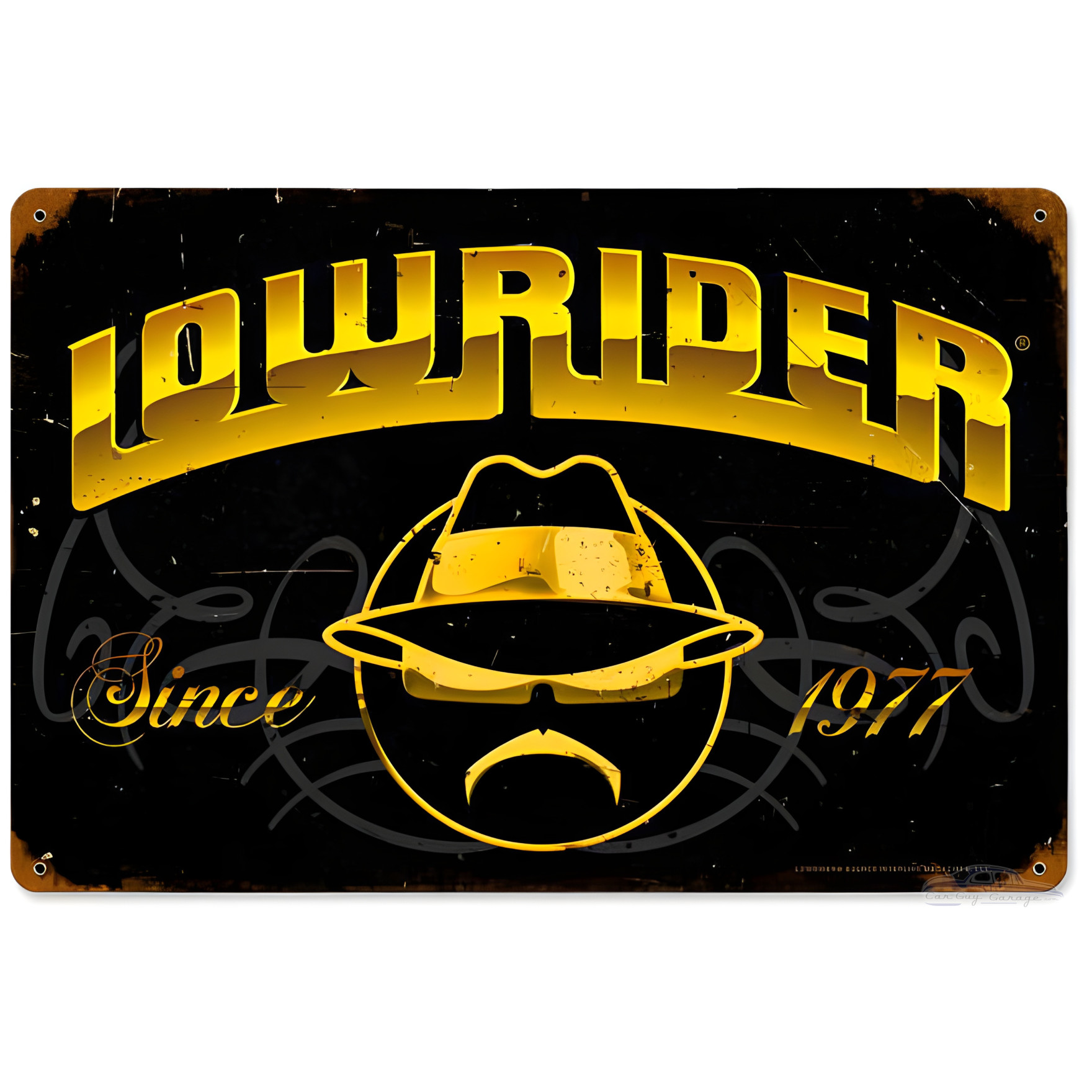 Lowrider Since 1977 Metal Sign - Vintage 18"x12" USA Made