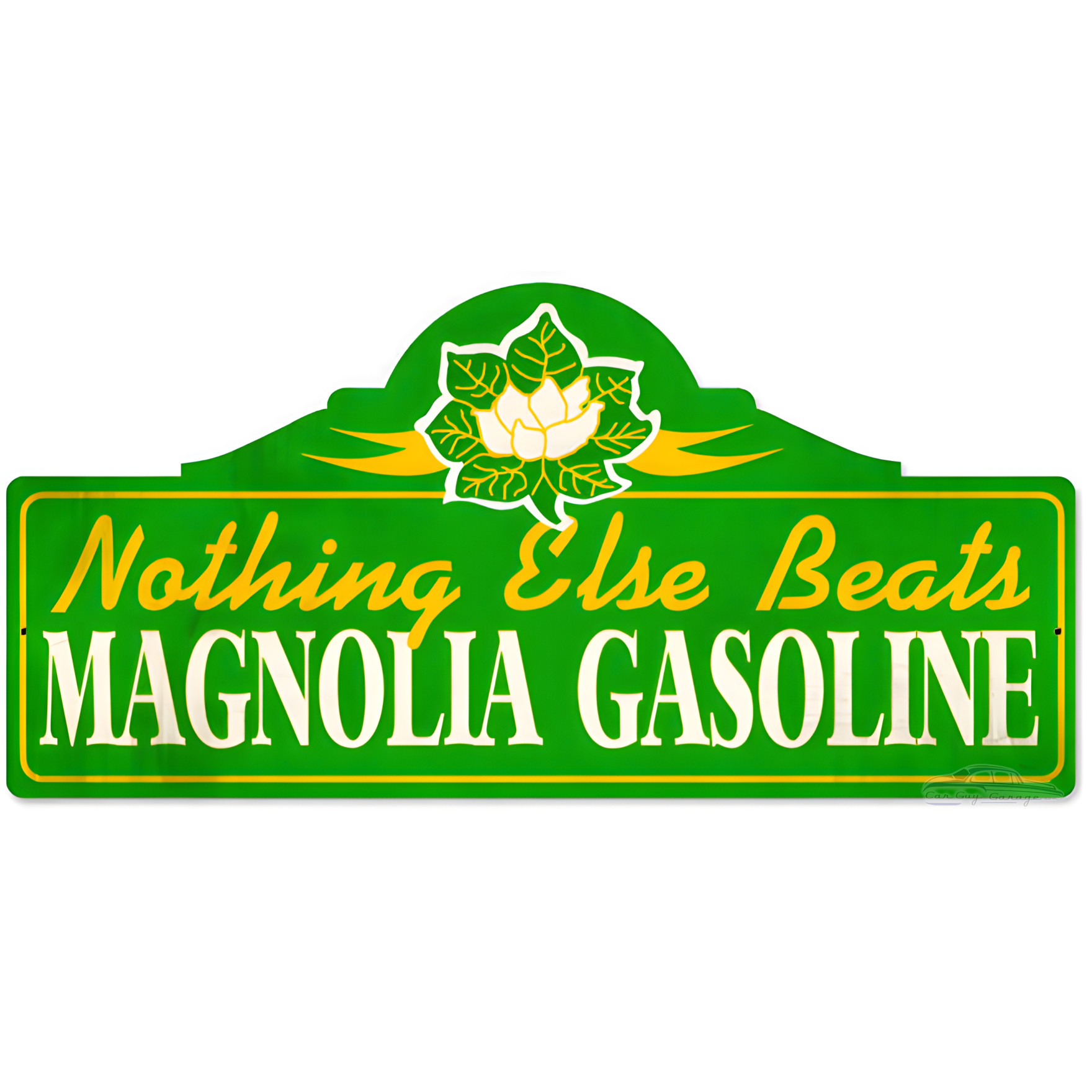 Magnolia Gas Metal Sign - 26"x12" - Vintage Garage Decor