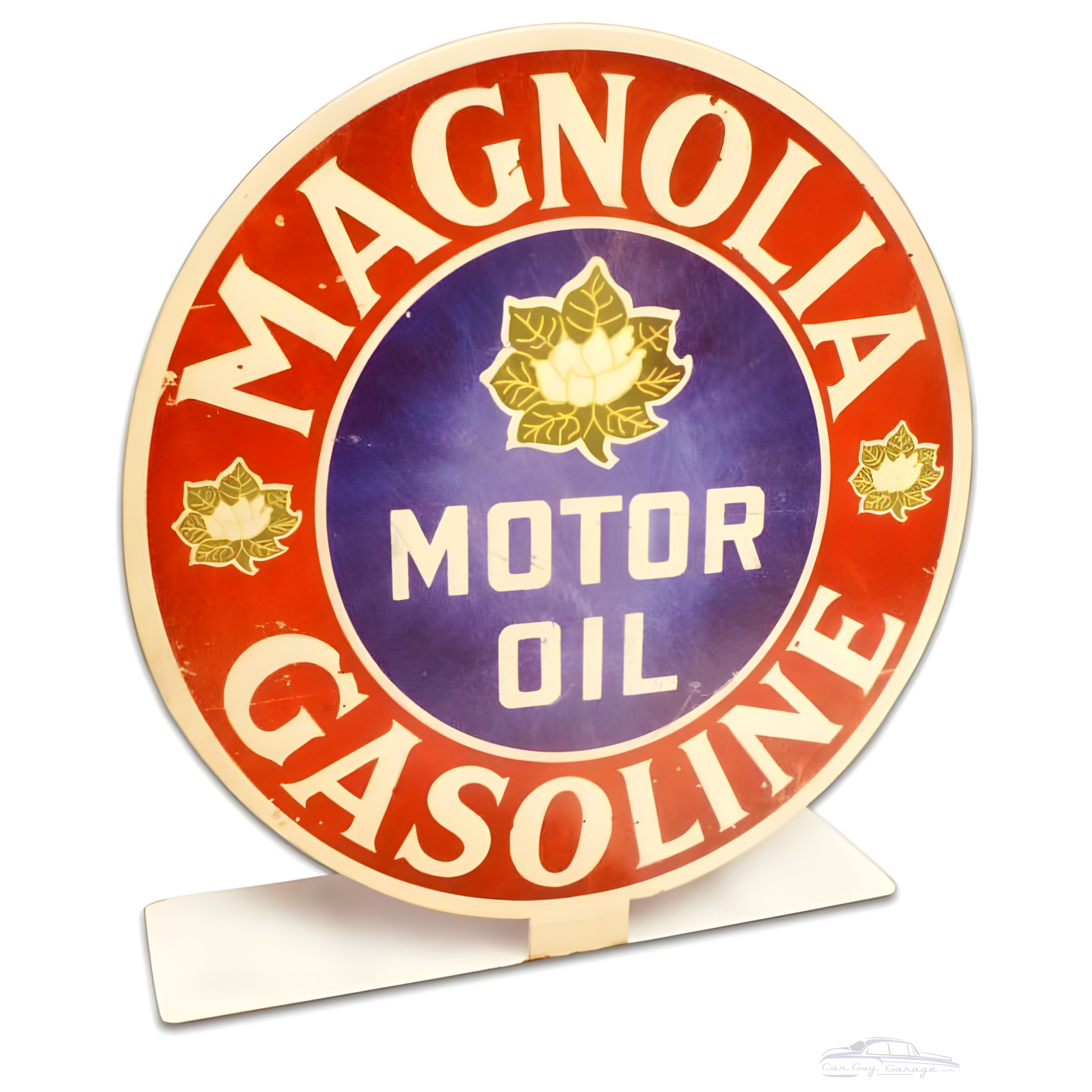 Magnolia Gas Topper Metal Sign - Vintage 8"x8" Retro Decor