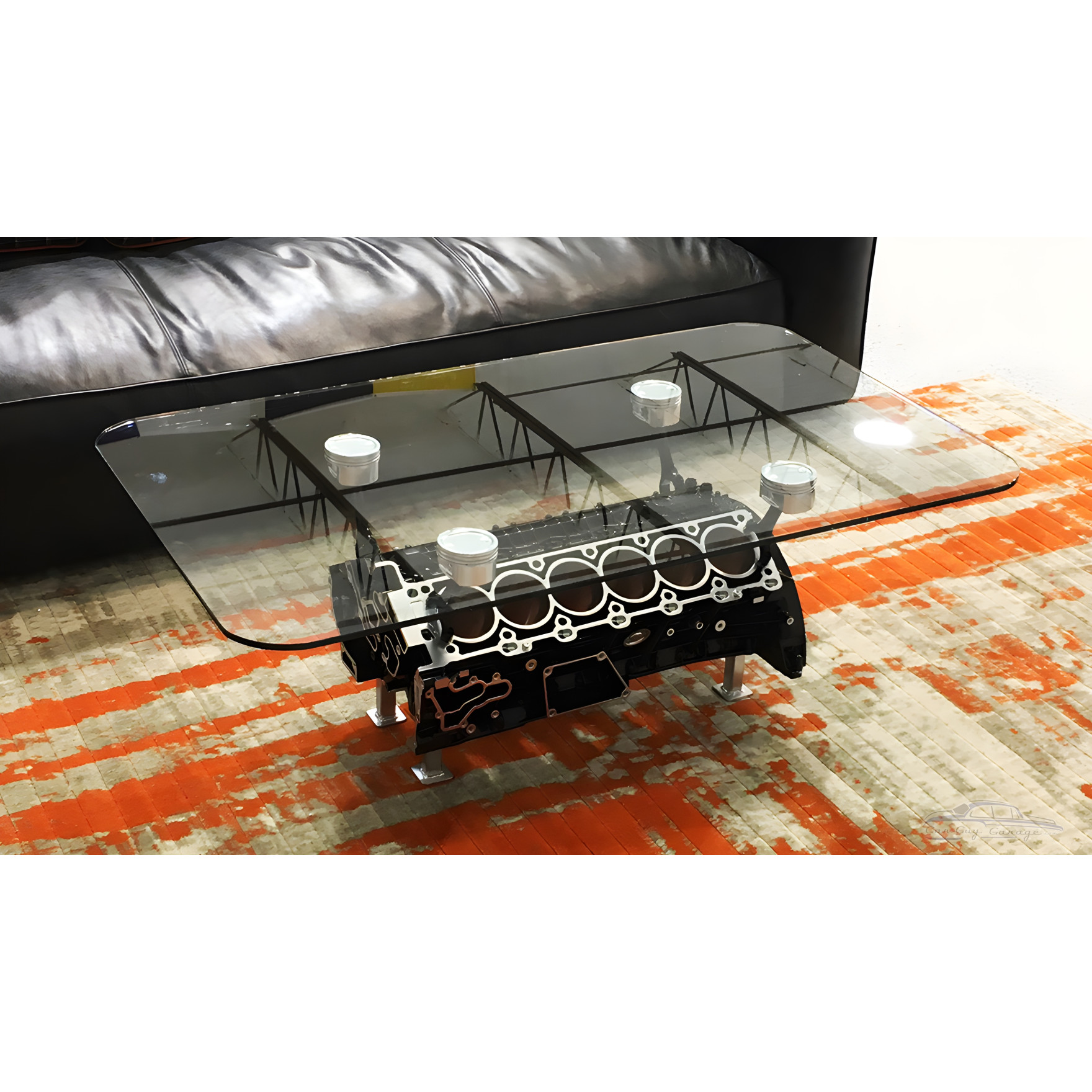Mercedes V12 Engine Block Table - Custom Automotive Furniture