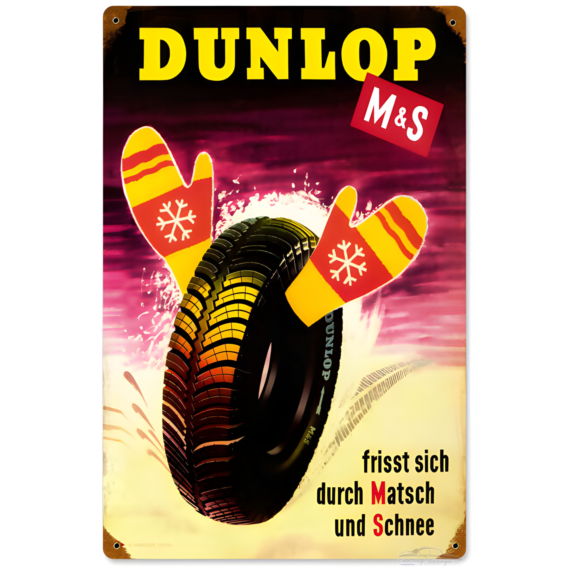 Mittens Vintage Metal Sign - 12"x18" Heavy Gauge Steel Decor