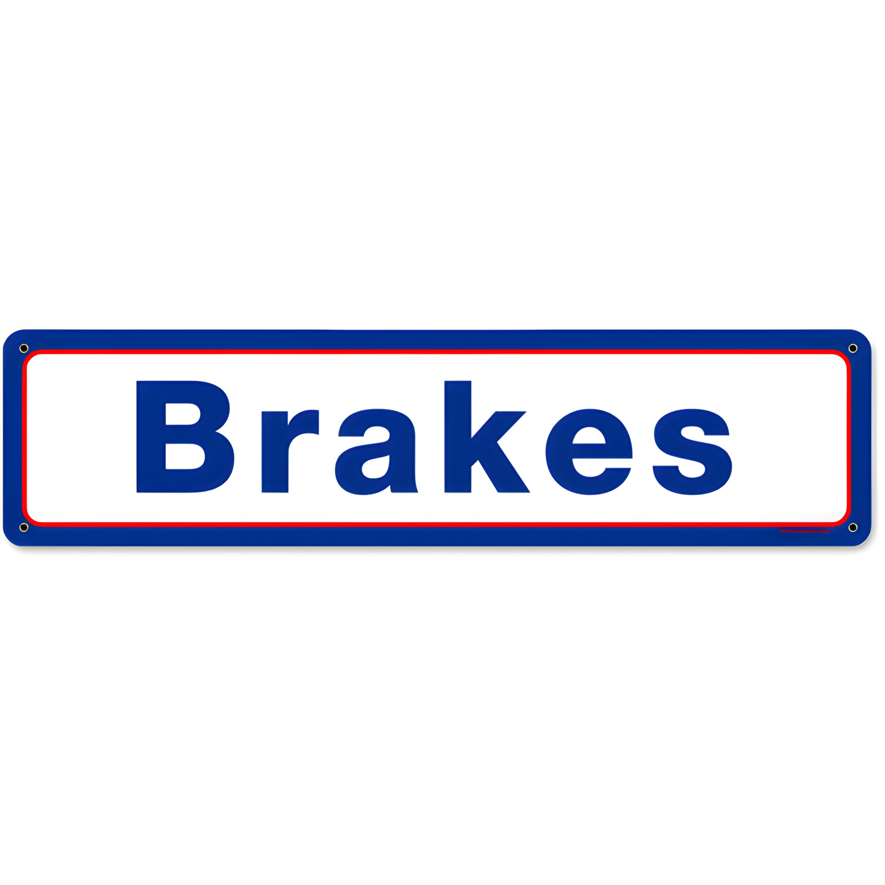 Mobil Brakes Metal Sign - Retro 20"x5" Garage Decor USA Made