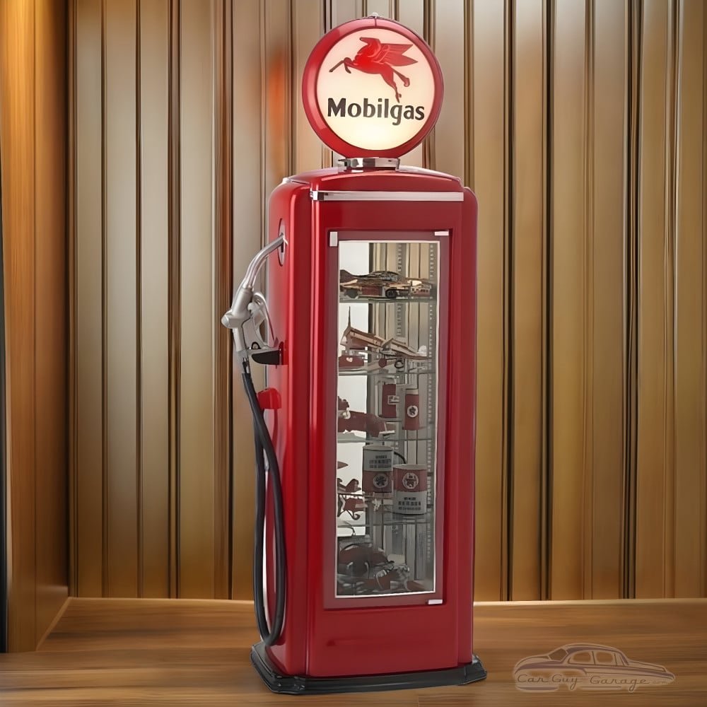 Mobilgas Tokheim 39 Display Case Gas Pump - Retro Garage Decor
