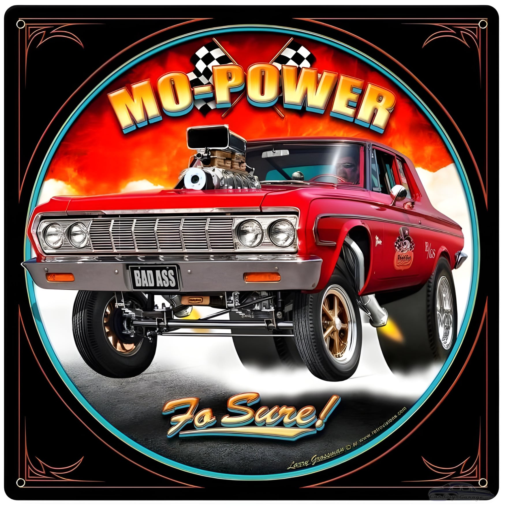 Mo Power Metal Sign - Durable 12"x12" American Steel Decor