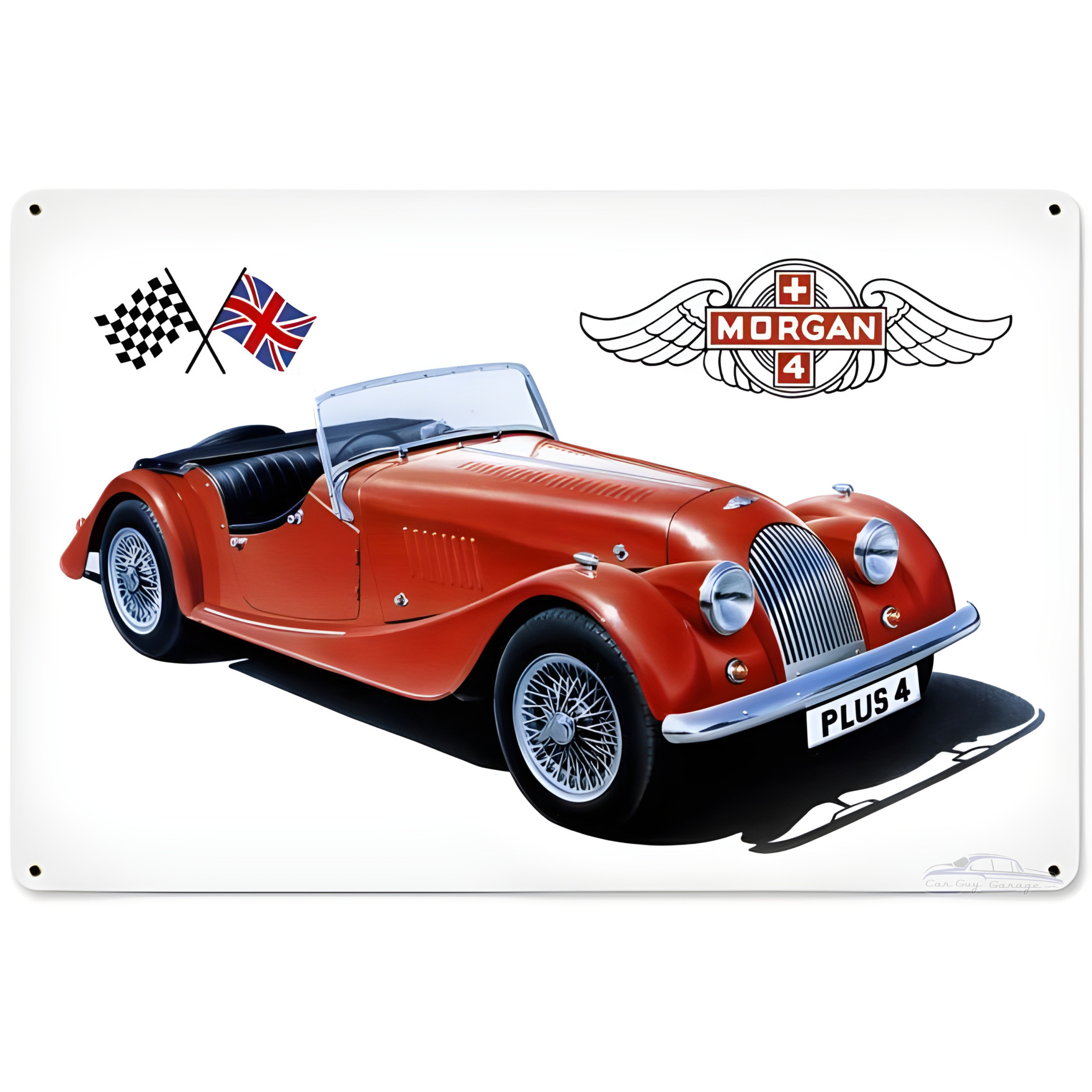 Morgan Auto Sign - Vintage 18"x12" Metal, Made in USA