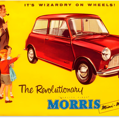 Morris Car Sign - Vintage Metal, 18"x12", Made in USA
