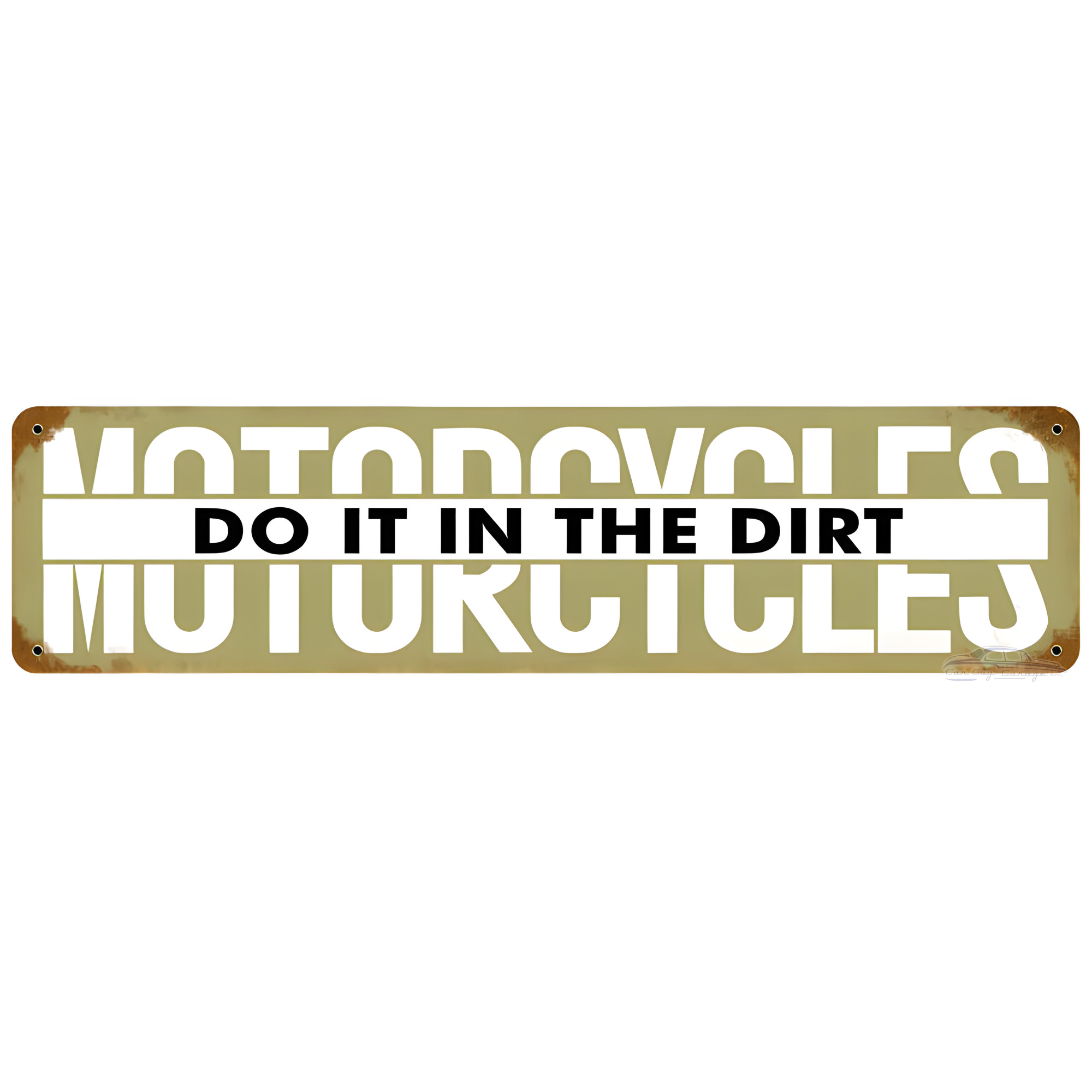 Motorcycles Do It Metal Sign - 20"x5" - Made in USA, Easy Hang