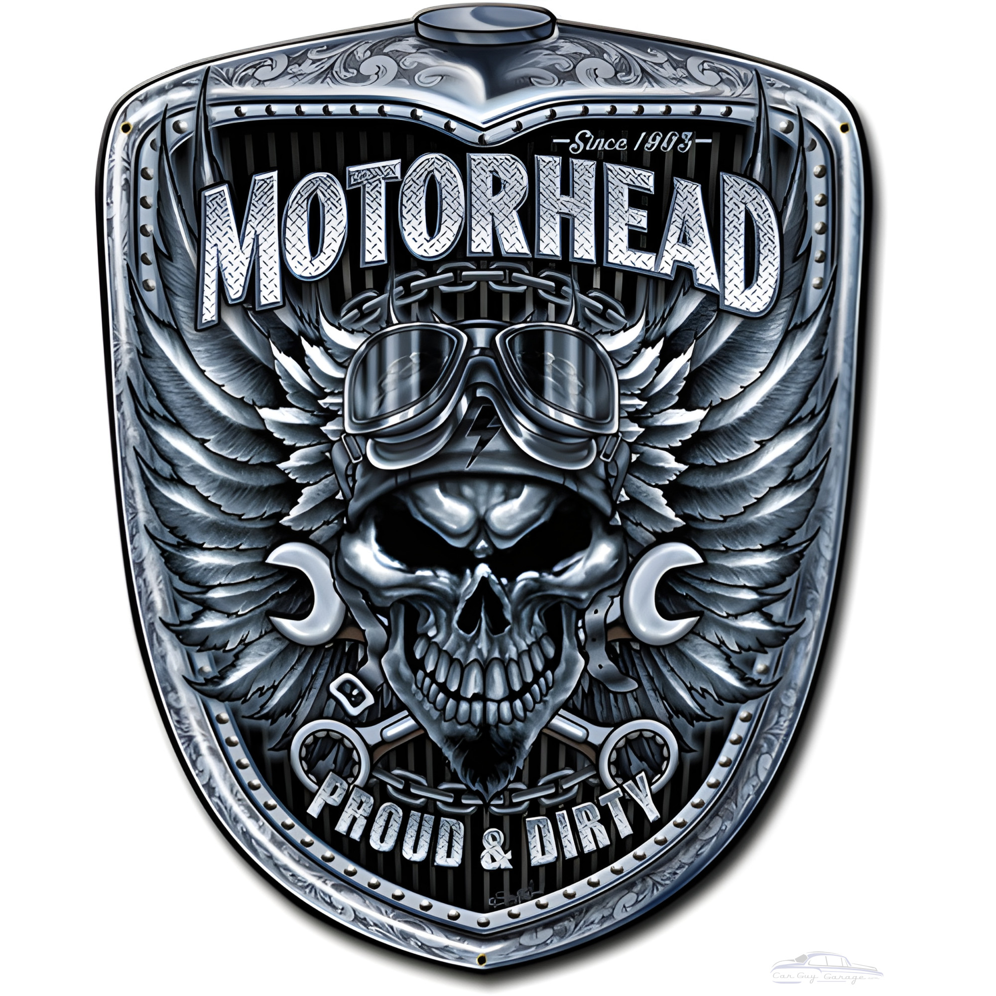 Motorhead Grill Metal Sign - Durable 15" x 18" Wall Decor