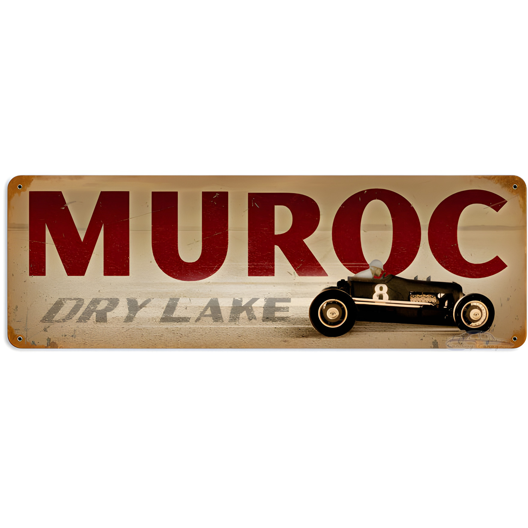 Muroc Vintage Metal Sign - 24"x8" - Heavy Gauge Steel, USA Made