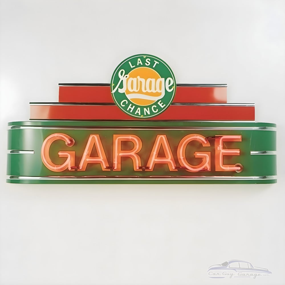 Last Chance Garage Neon Sign - Vintage Retro Indoor Decor
