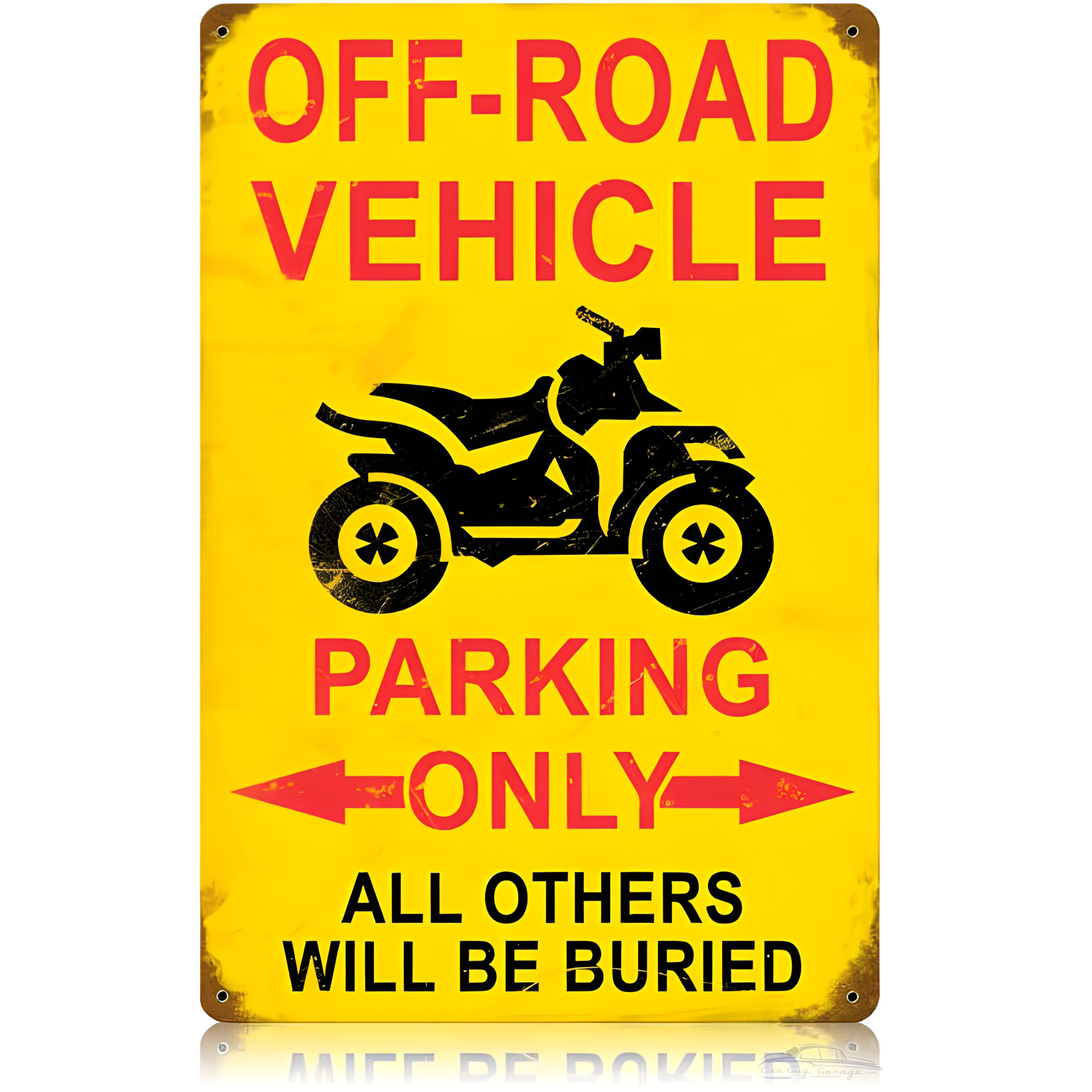 Vintage Off-Road Parking Metal Sign - 12" x 18" - USA Made