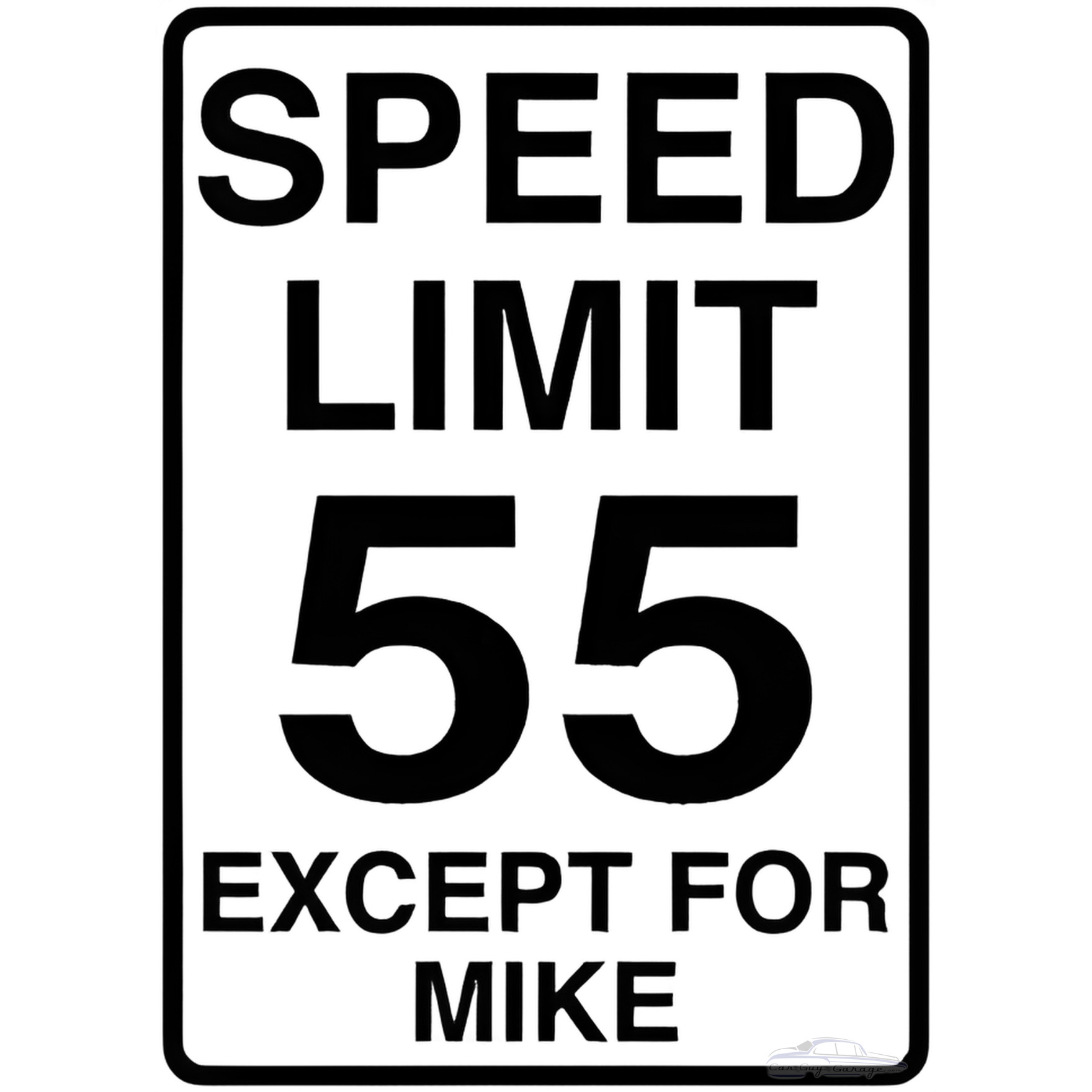 Custom Aluminum Speed Limit Sign - Personalized & Weatherproof