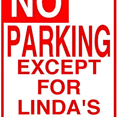 Personalized Aluminum No Parking Car Sign - Customizable & Durable