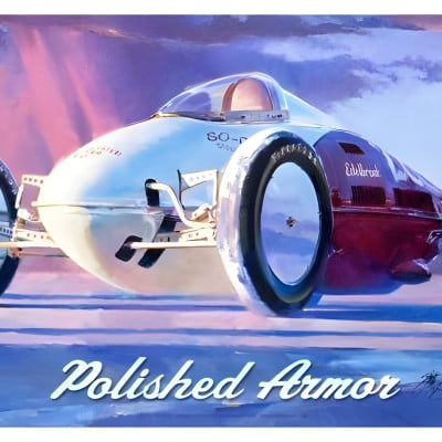Polished Armor Metal Sign - Durable 36"x18" Wall Decor