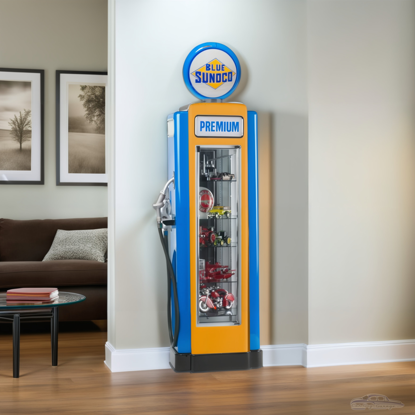 Sunoco Wayne 70 Gas Pump Display Case - High Gloss Finish