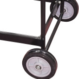 Basic Mobile Tire Rack - Holds 12-14 Tires, Easy to Move