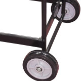 Deluxe Mobile Tire Rack - Holds 14-16 Tires, 4 Wheels