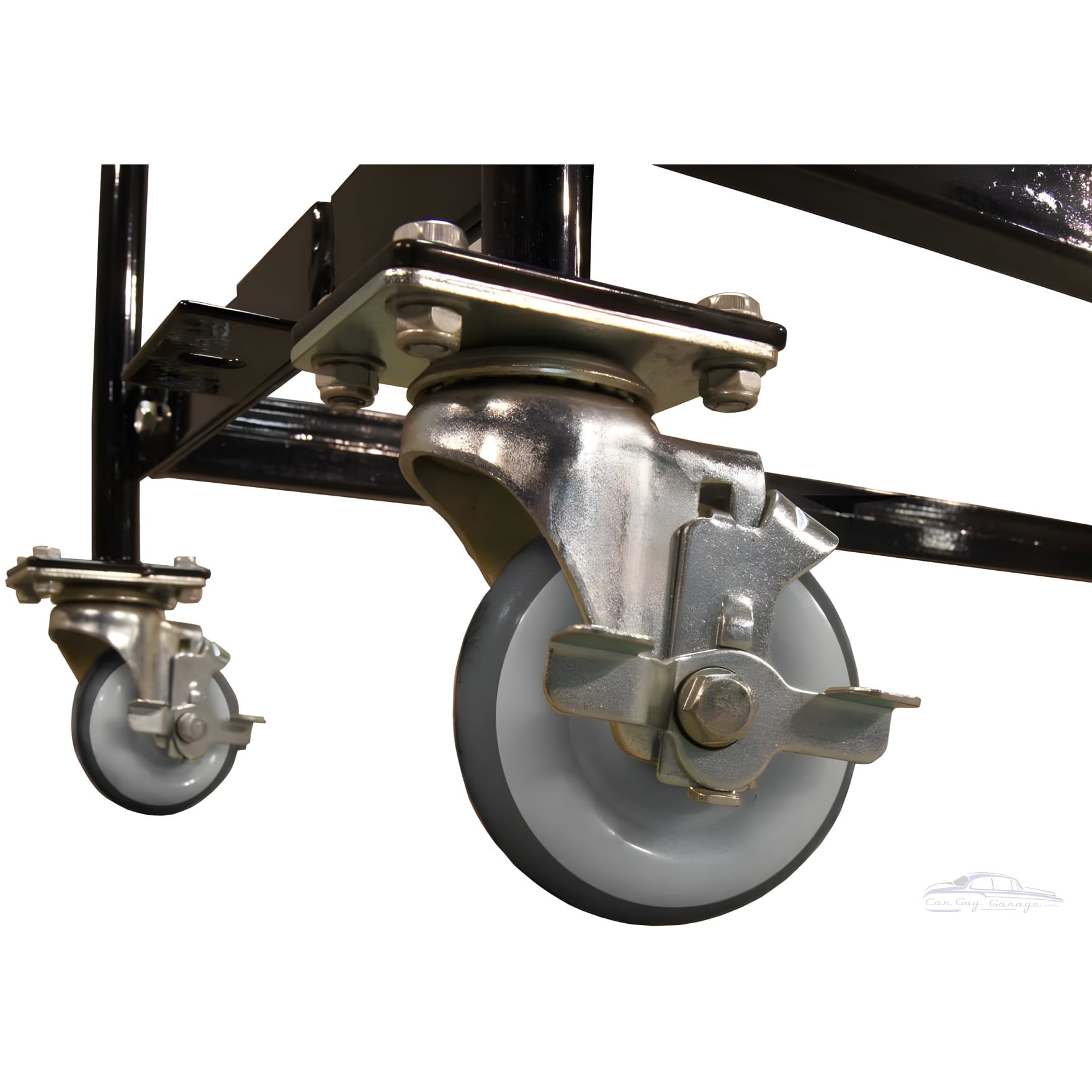 Deluxe Mobile Tire Rack - Holds 14-16 Tires, 4 Wheels