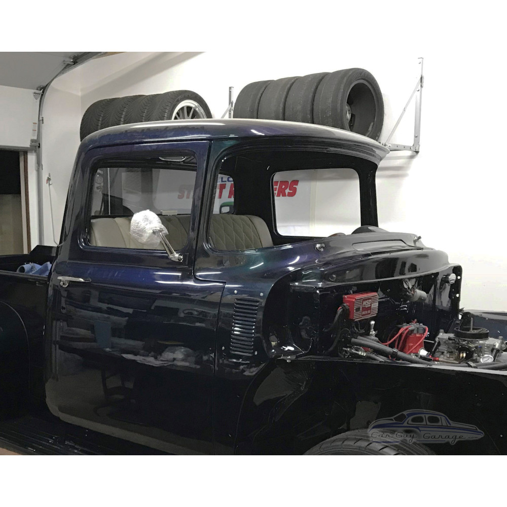 Deluxe Mobile Tire Rack - Holds 14-16 Tires, 4 Wheels