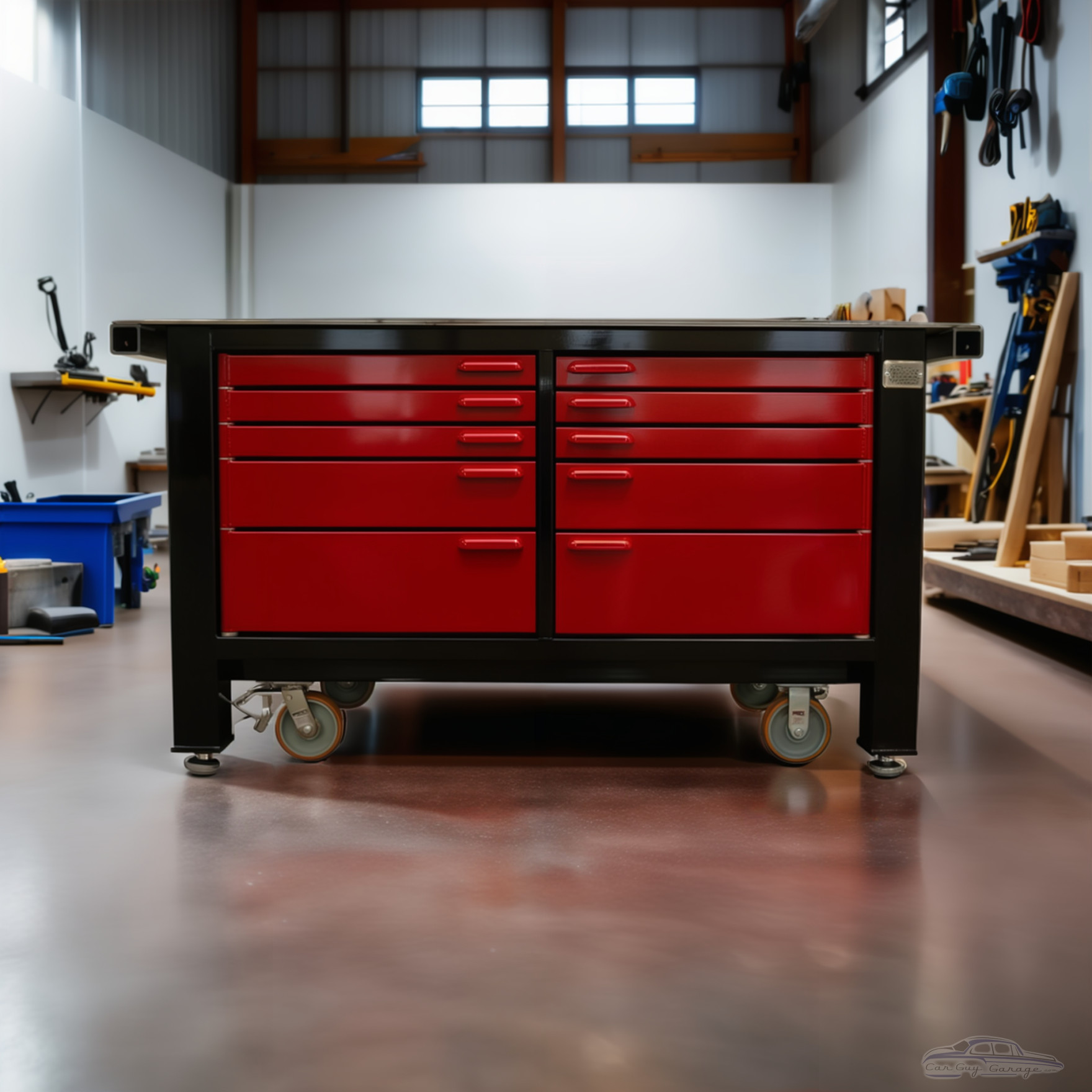 Two Bay 6 Foot Steel Workbench - Heavy Duty, Customizable