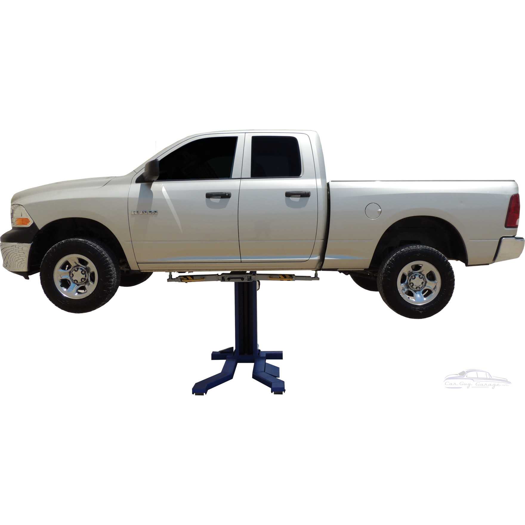 Mobile Single Post Car Lift - 6000 lbs Capacity, Low Profile