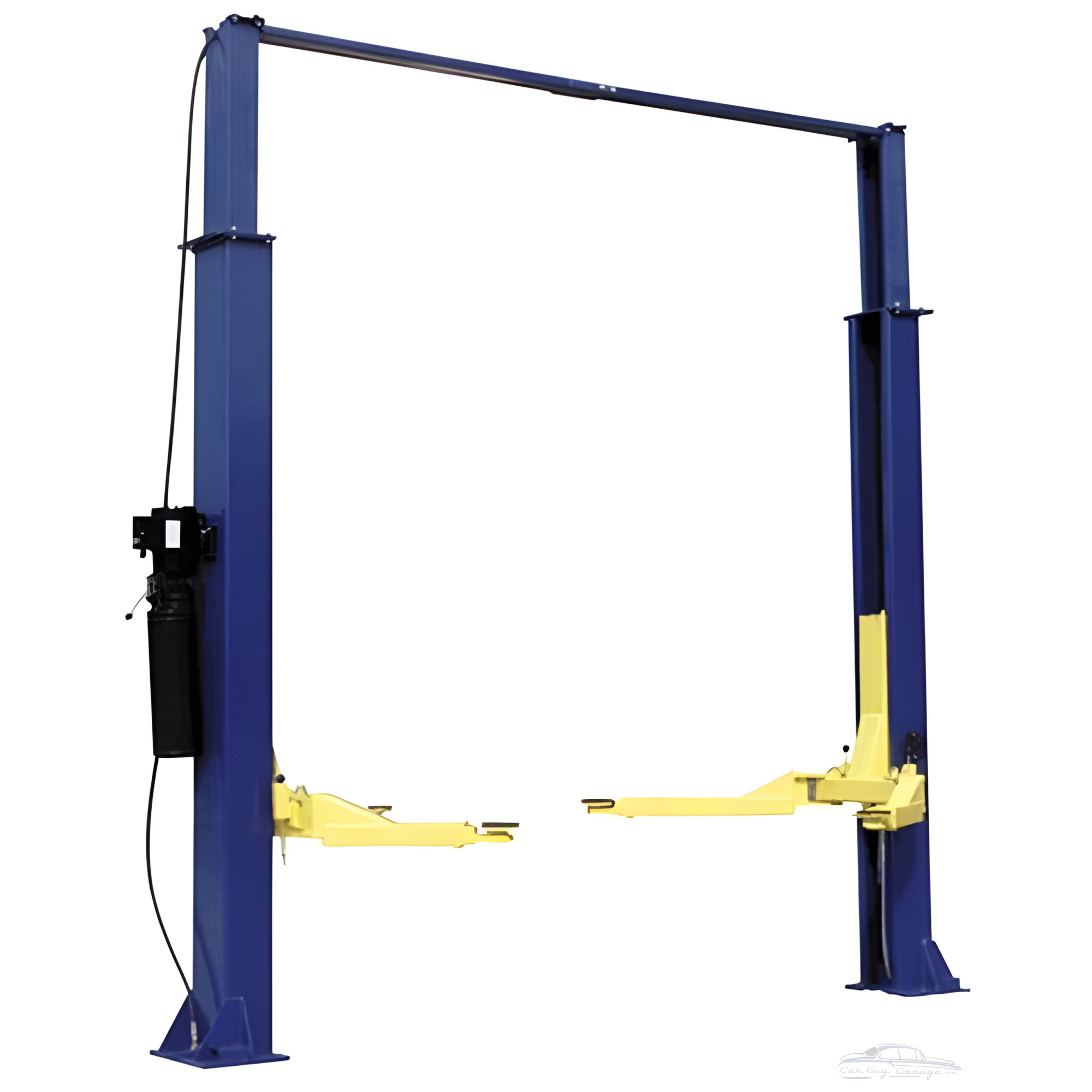9,000 lb Two Post Asymmetric Car Lift - Heavy Duty & Safe
