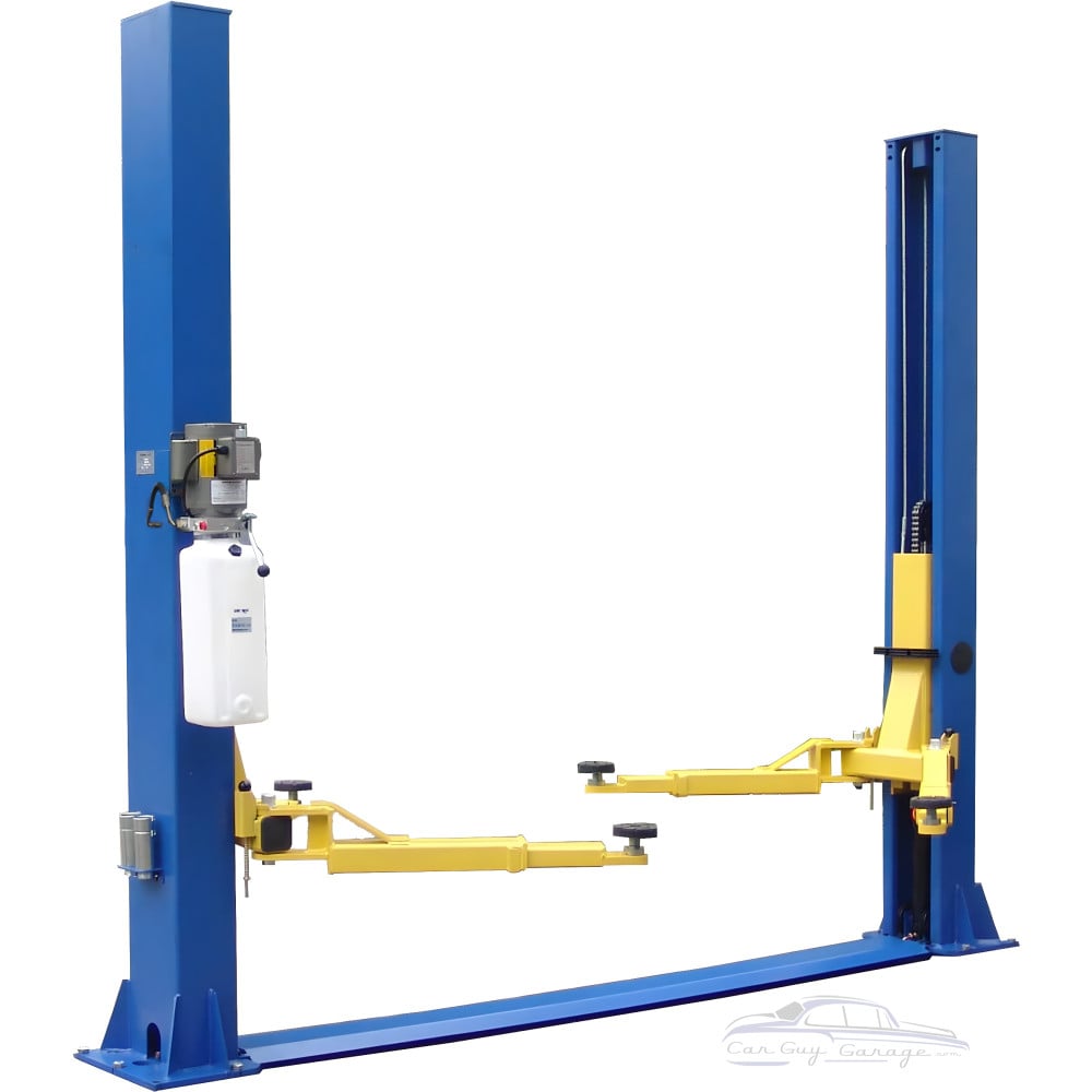 Single Post Car Lift - 6,000 lbs Capacity, Space-Saving Design