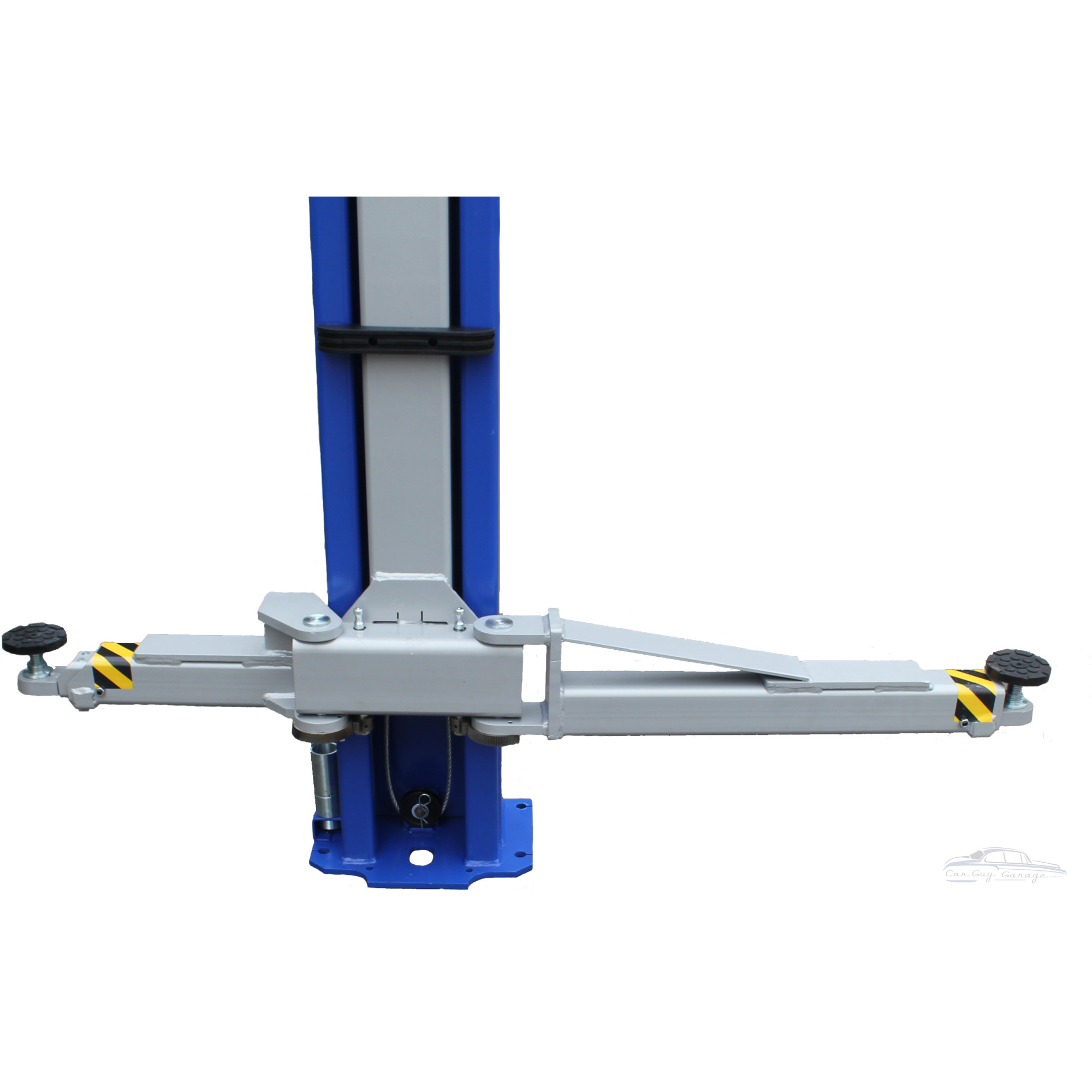 10,000 Lb Two Post Clear Floor Asymmetric Car Lift - ALI Certified