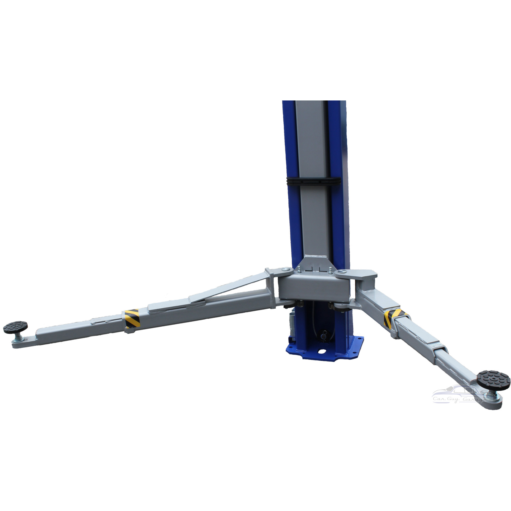 11,000 Lb Two Post Clear Floor Asymmetric Car Lift - 3 Stage