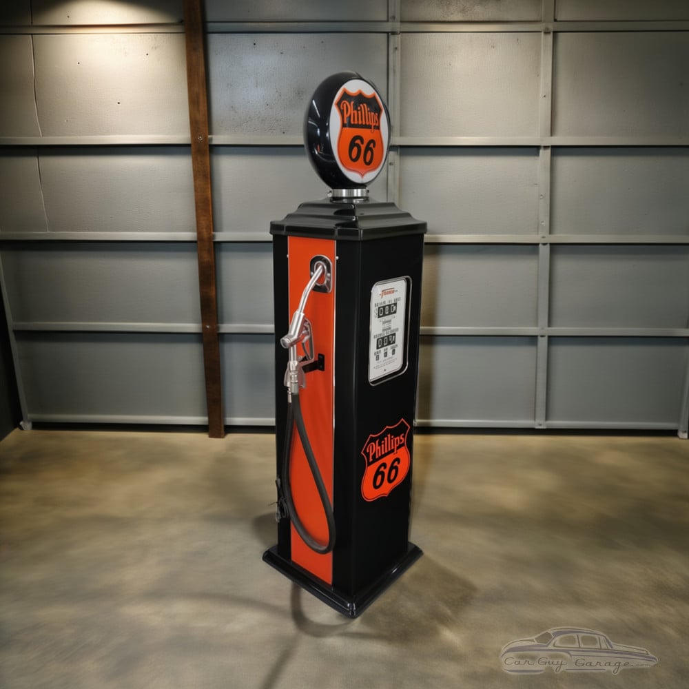 Phillips 66 Wayne 70 Gas Pump Display Case with Lights