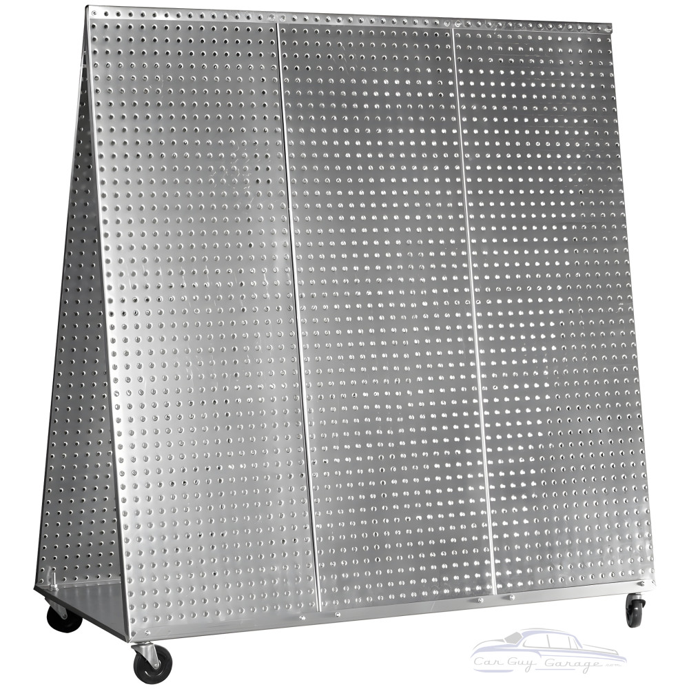 16" Rolling Pegboard Cart - Mobile Tool Storage Solution
