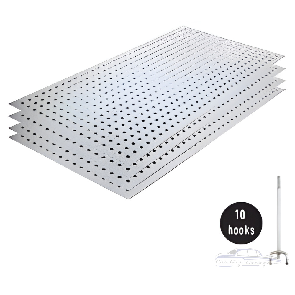 16" Rolling Pegboard Cart - Mobile Tool Storage Solution
