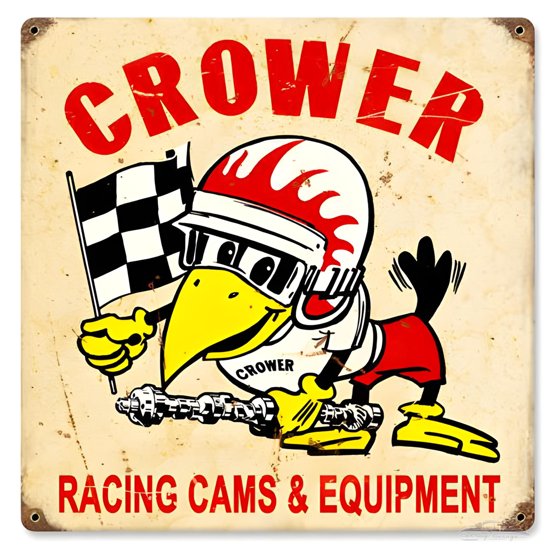 Racing Cams Metal Sign - Vintage 12"x12" Garage Decor