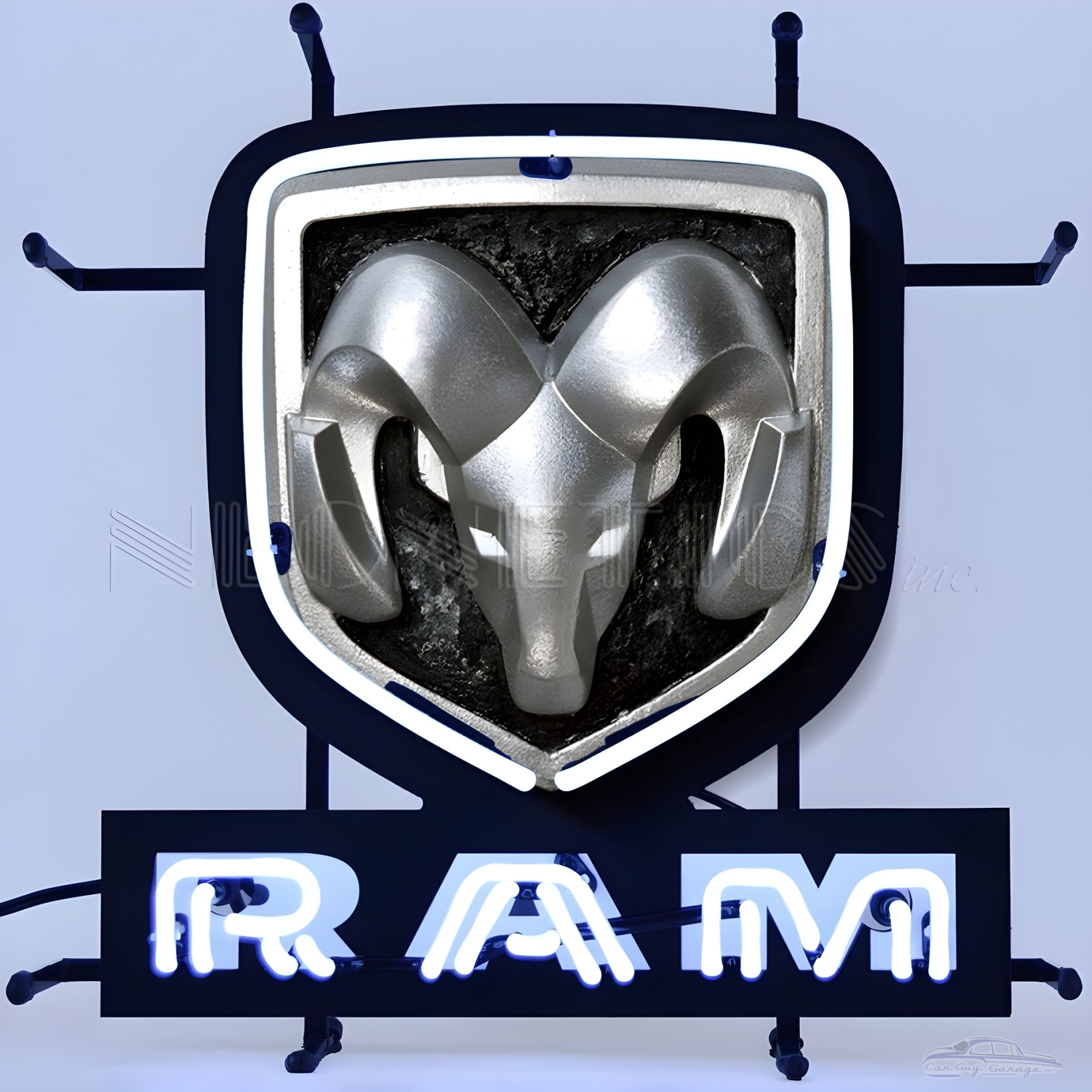 RAM Neon Sign - Vintage Style, Compact, Indoor Use Only