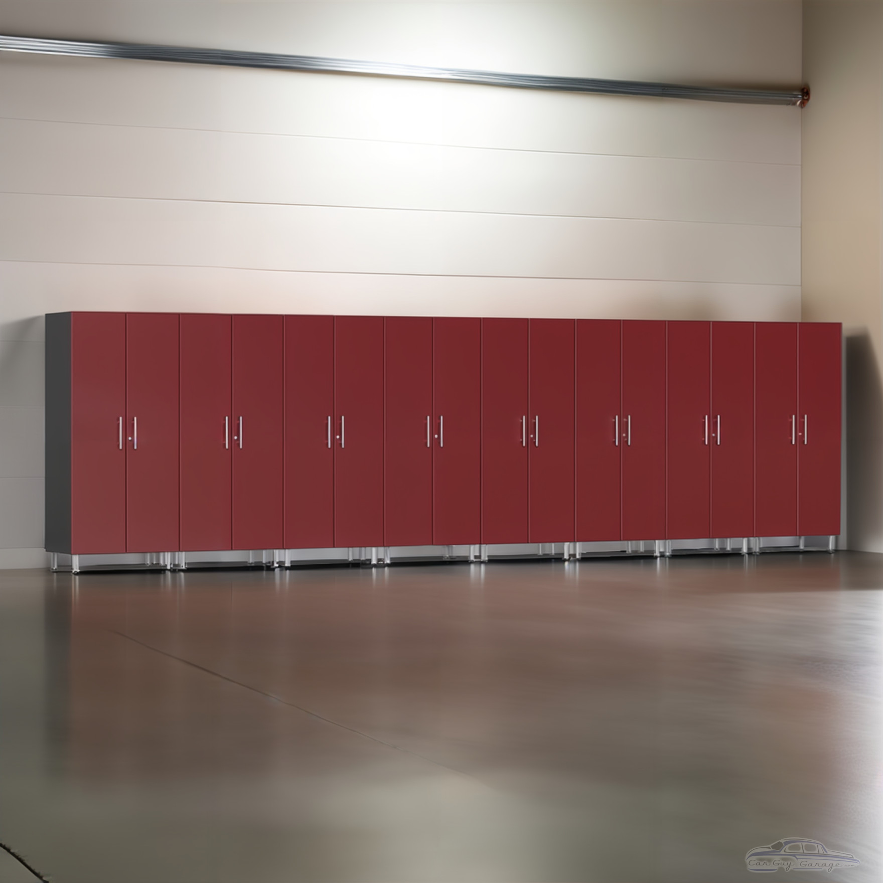 Red Modular 8 Piece Closet Kit - Ruby Red Metallic Finish