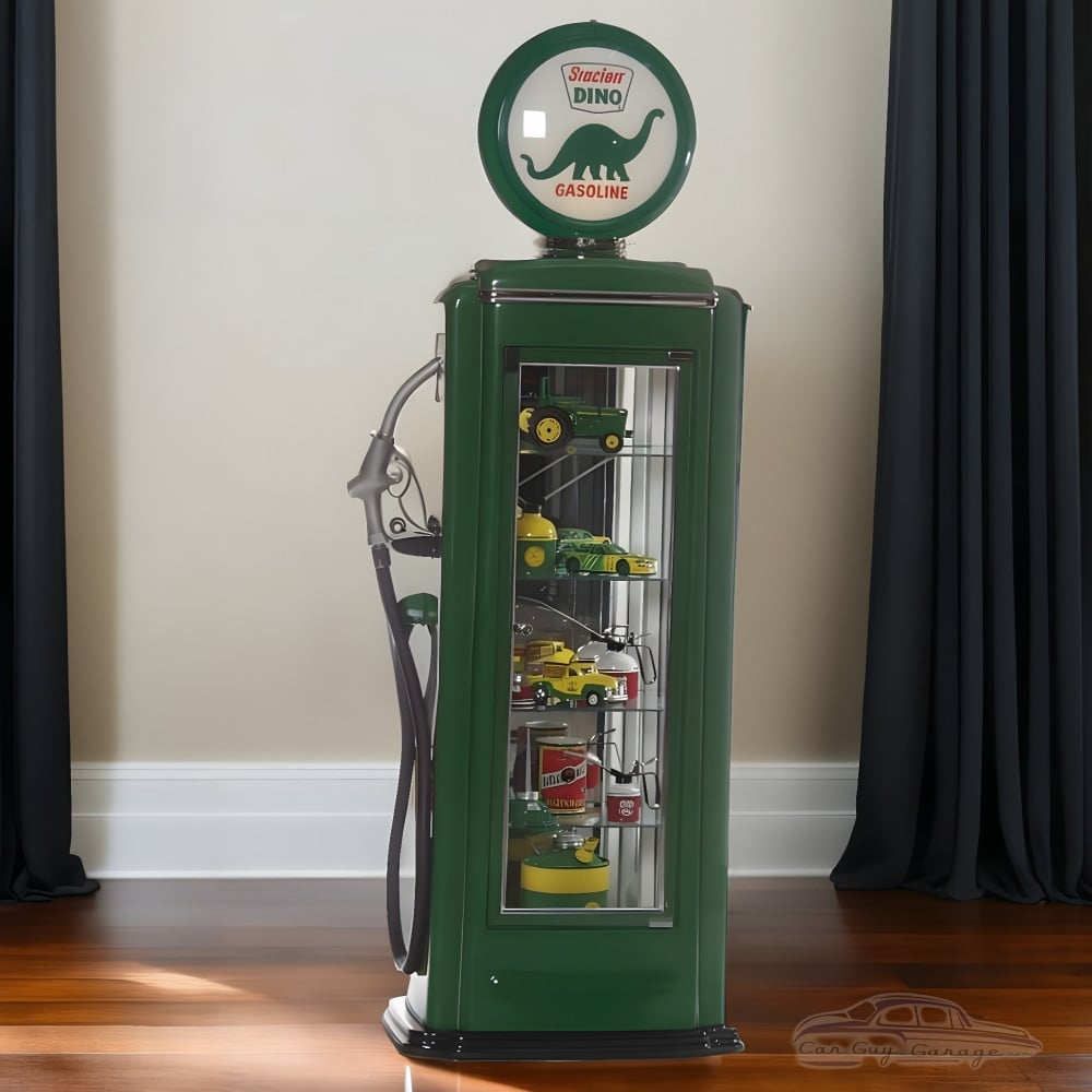 Sinclair Dino Replica Erie Gas Pump - 1950s Style, Illuminated