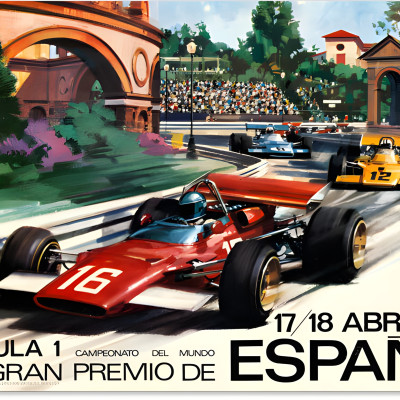 Spanish Formula One Metal Sign - 24"x16" - Made in USA