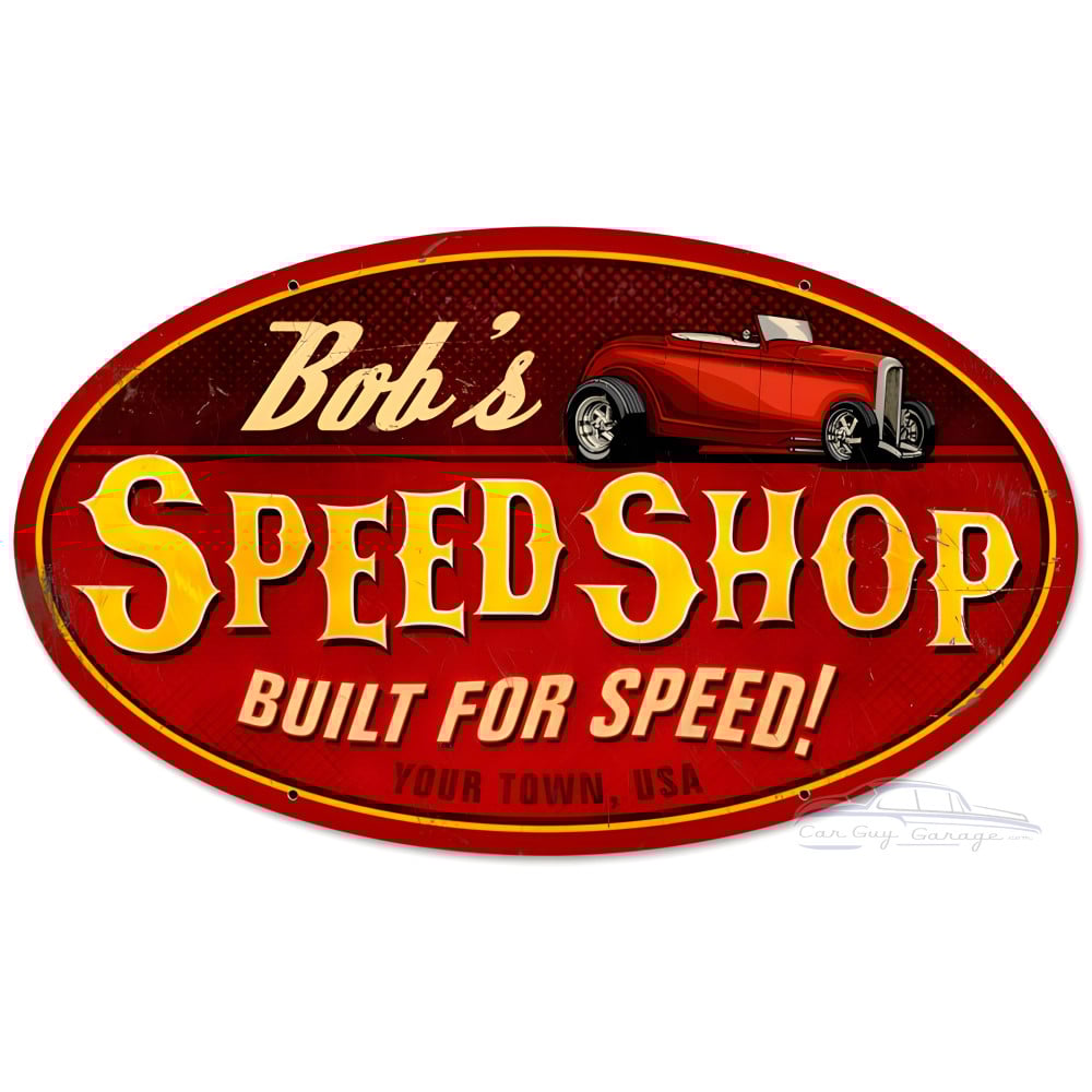 Fat Boys Speed Shop 48" Neon Sign - Durable Steel, Easy Hang