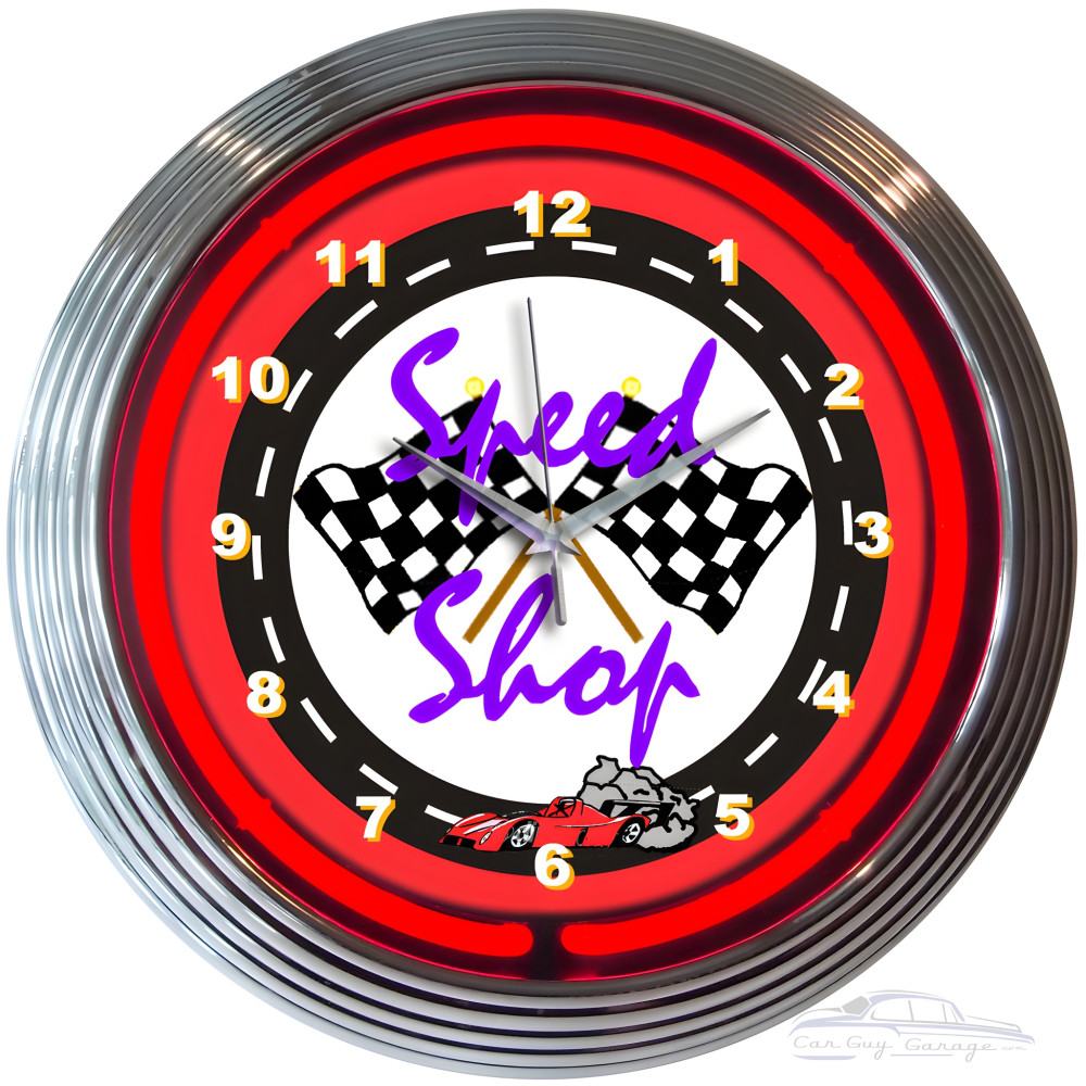 Fat Boys Speed Shop 48" Neon Sign - Durable Steel, Easy Hang