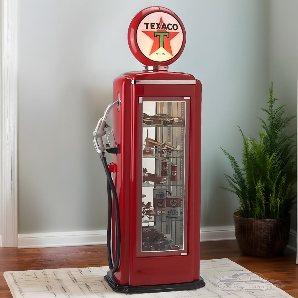 Texaco Premium Display Case - Wayne 70 Gas Pump, Illuminated